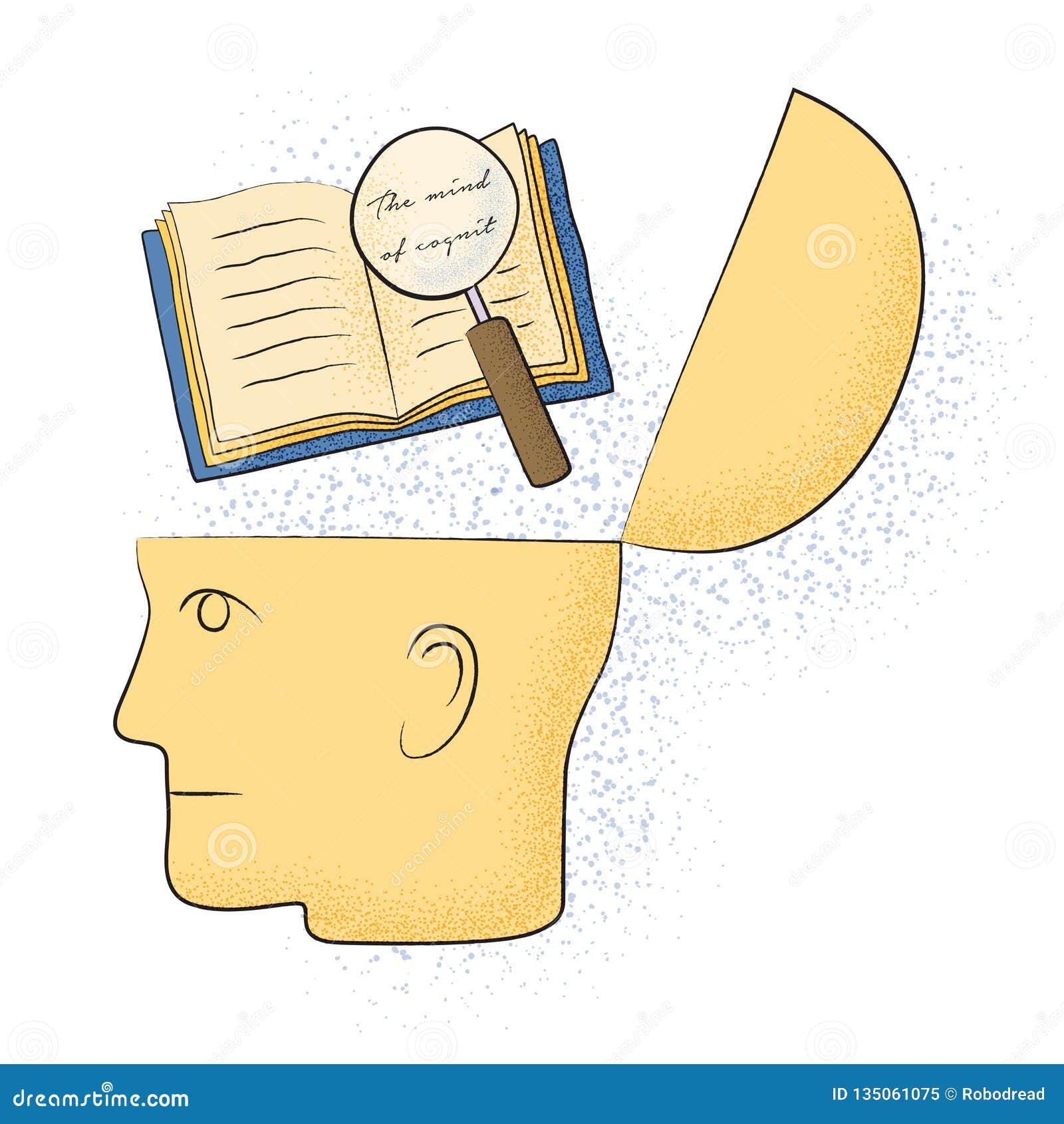 Symbolic Drawing of Head and Knowledge with Culture Stock Vector ...