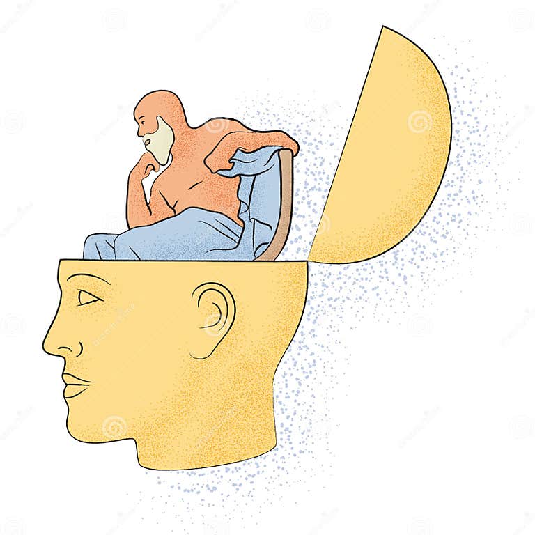 Symbolic Drawing of the Knowledge of Philosophy Stock Vector ...