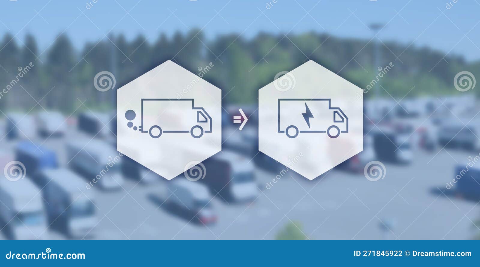 E-mobility Icons, Completely Ecological City Vector Illustration ...