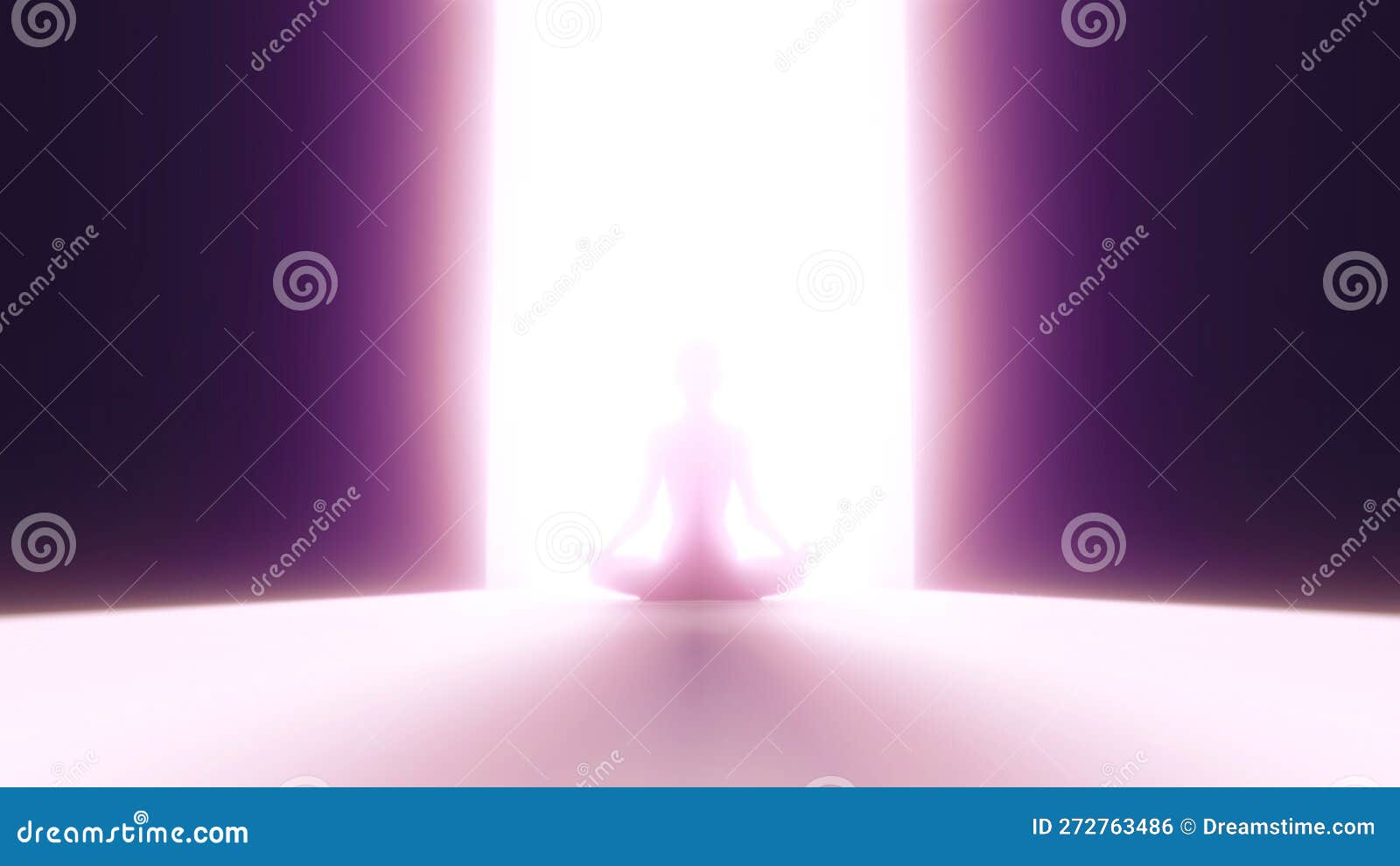 A Symbolic Image of Immersion in the Light of Self-awareness Stock ...