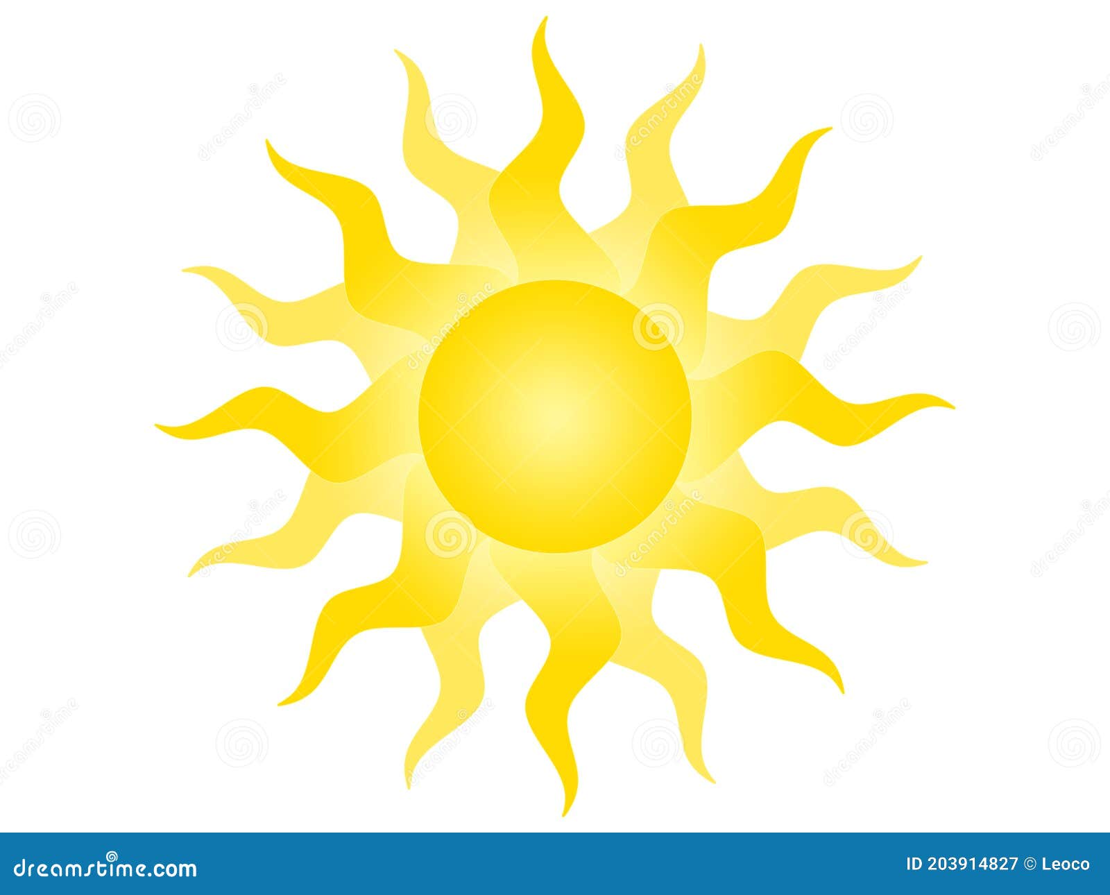 Symbol of the sun stock illustration. Illustration of circle - 203914827