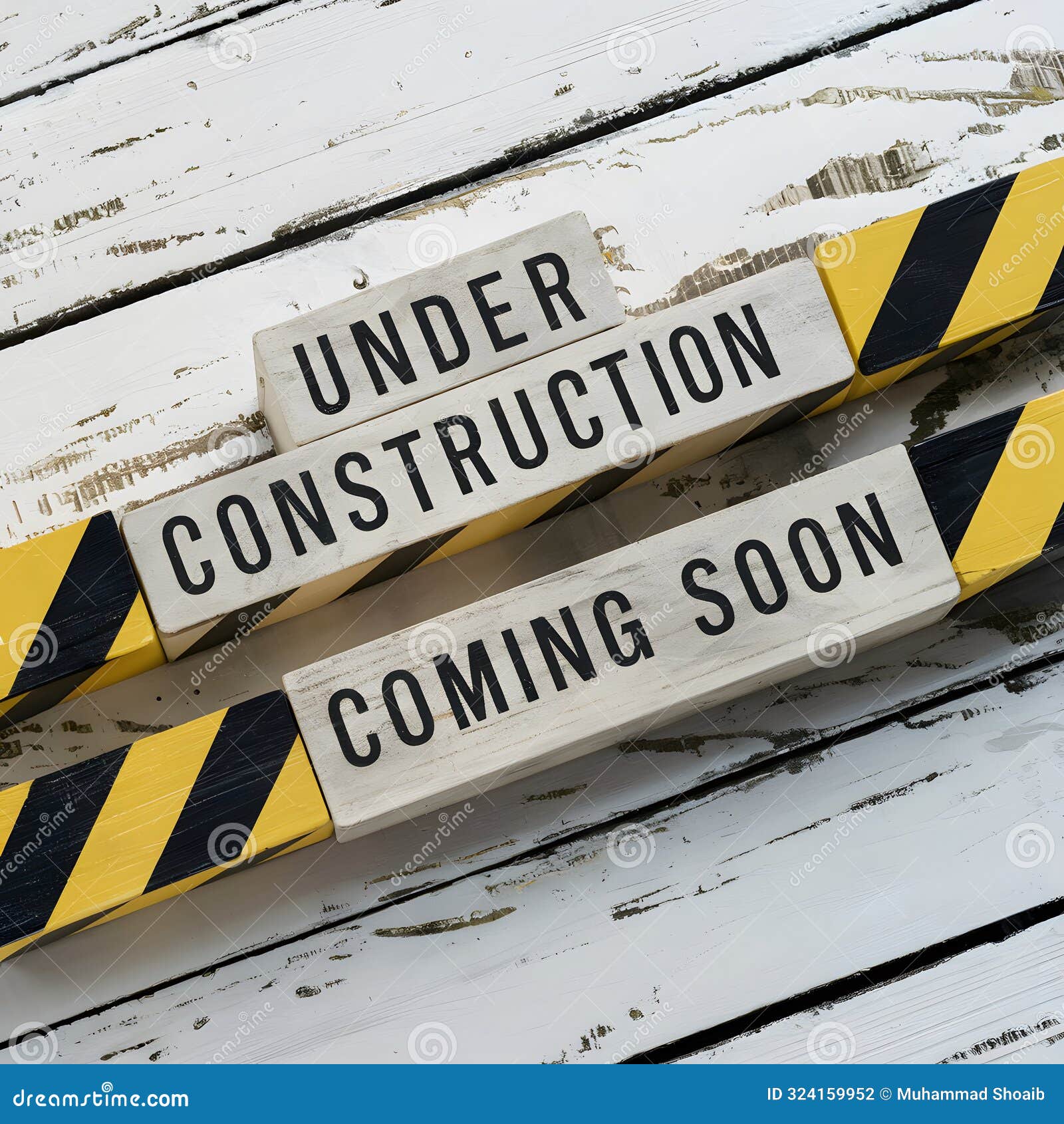 Symbolic Image on White Background UNDER CONSTRUCTION and COMING SOON ...