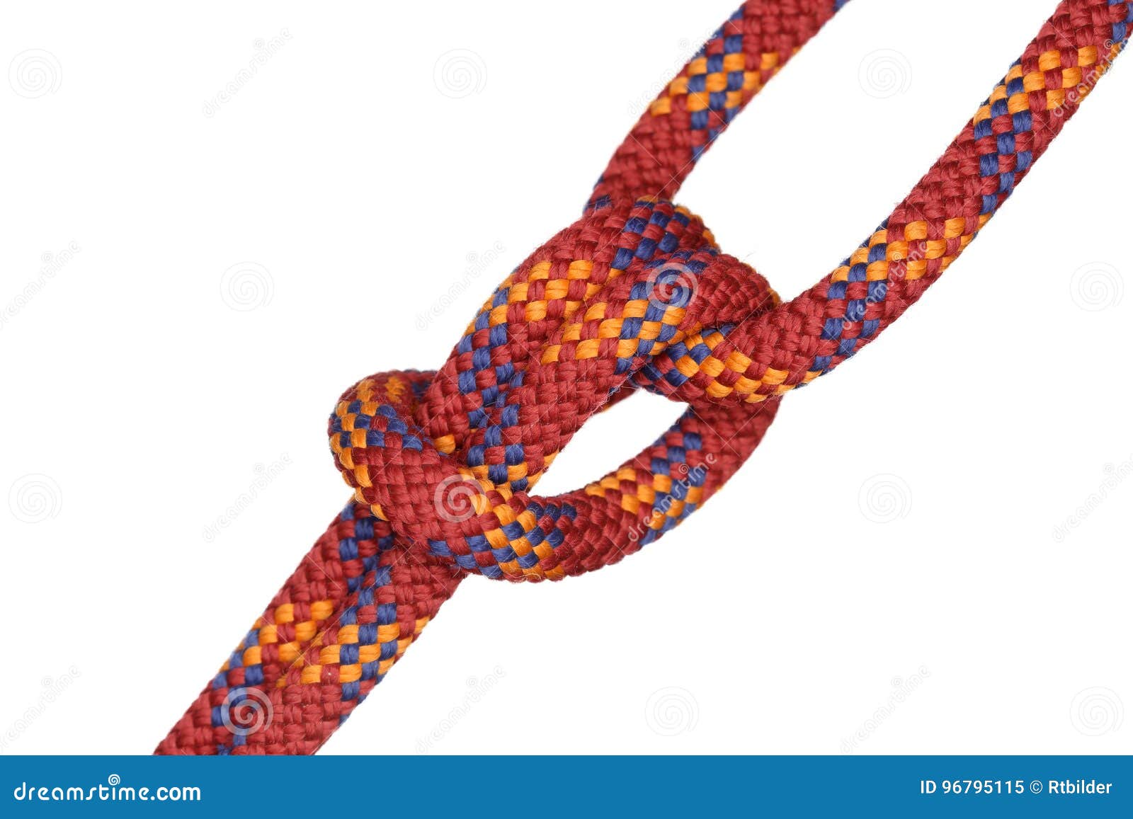 Symbolic Knot with Red Rope Stock Image - Image of knot, cord: 96795115