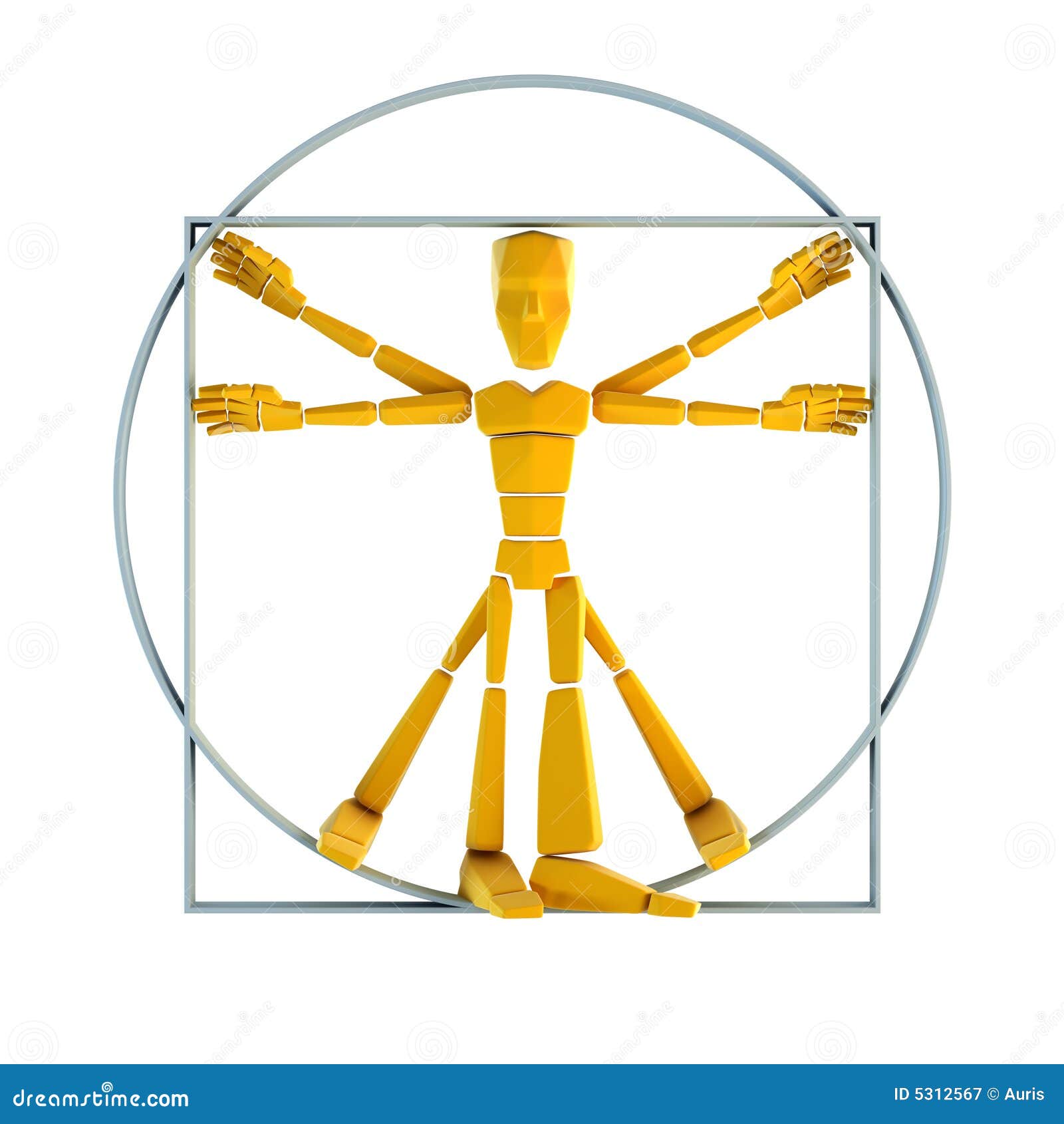 Symbolic man stock illustration. Illustration of square - 5312567