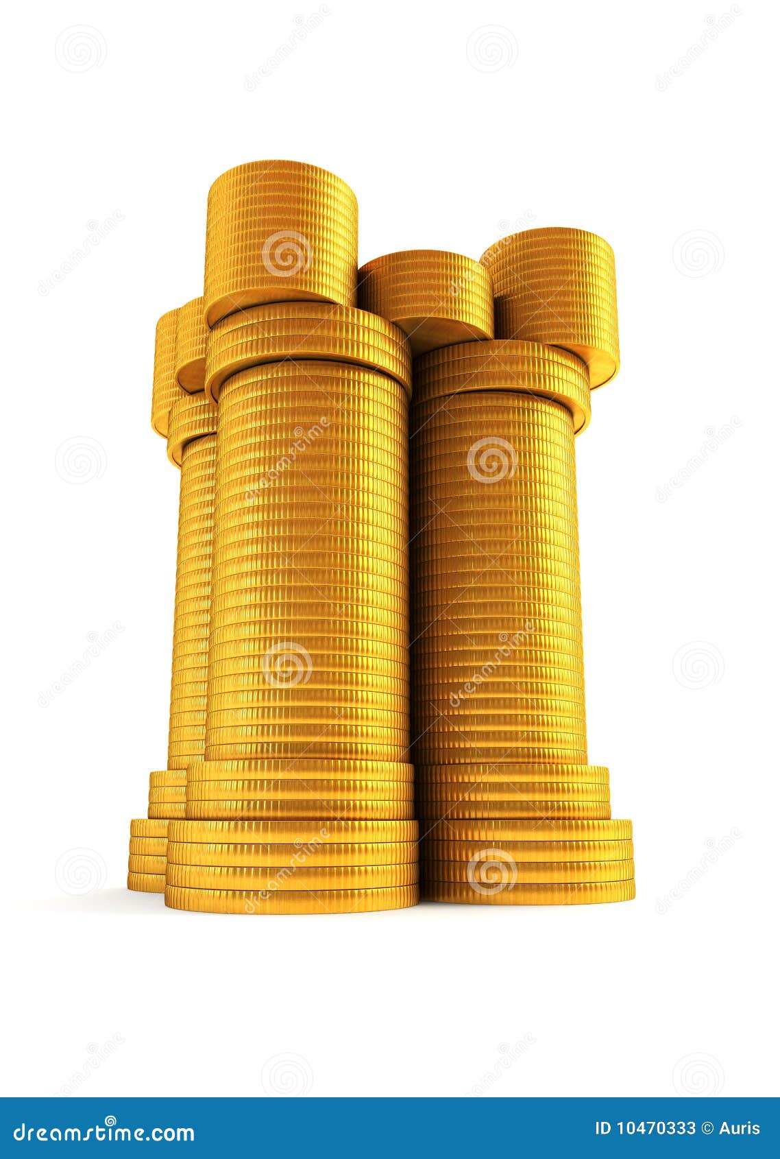 Symbolic money s tower stock illustration. Illustration of making ...