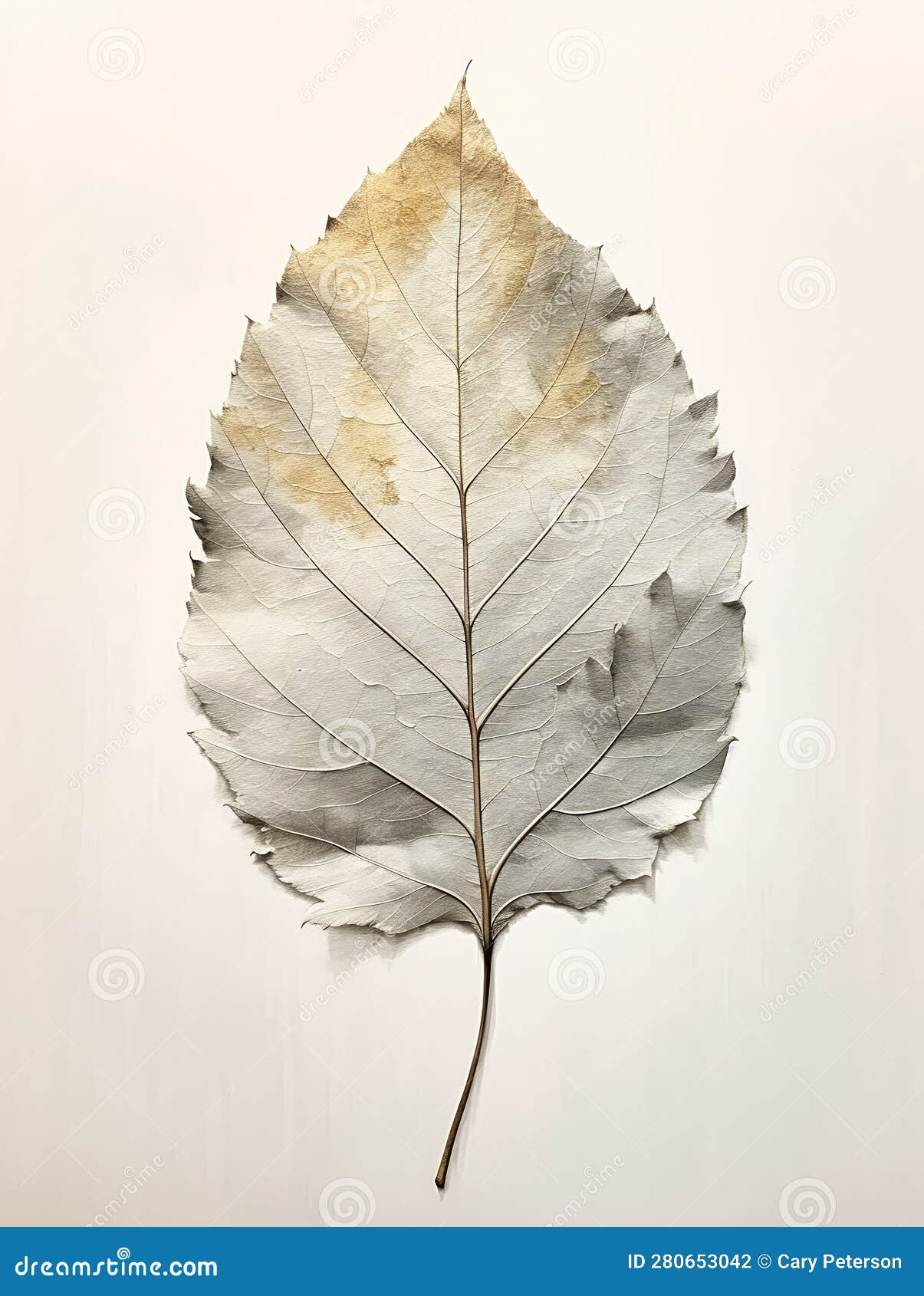 The Symbolic Nature of Deep Leaf Brown and White Pattern Paper Stock ...