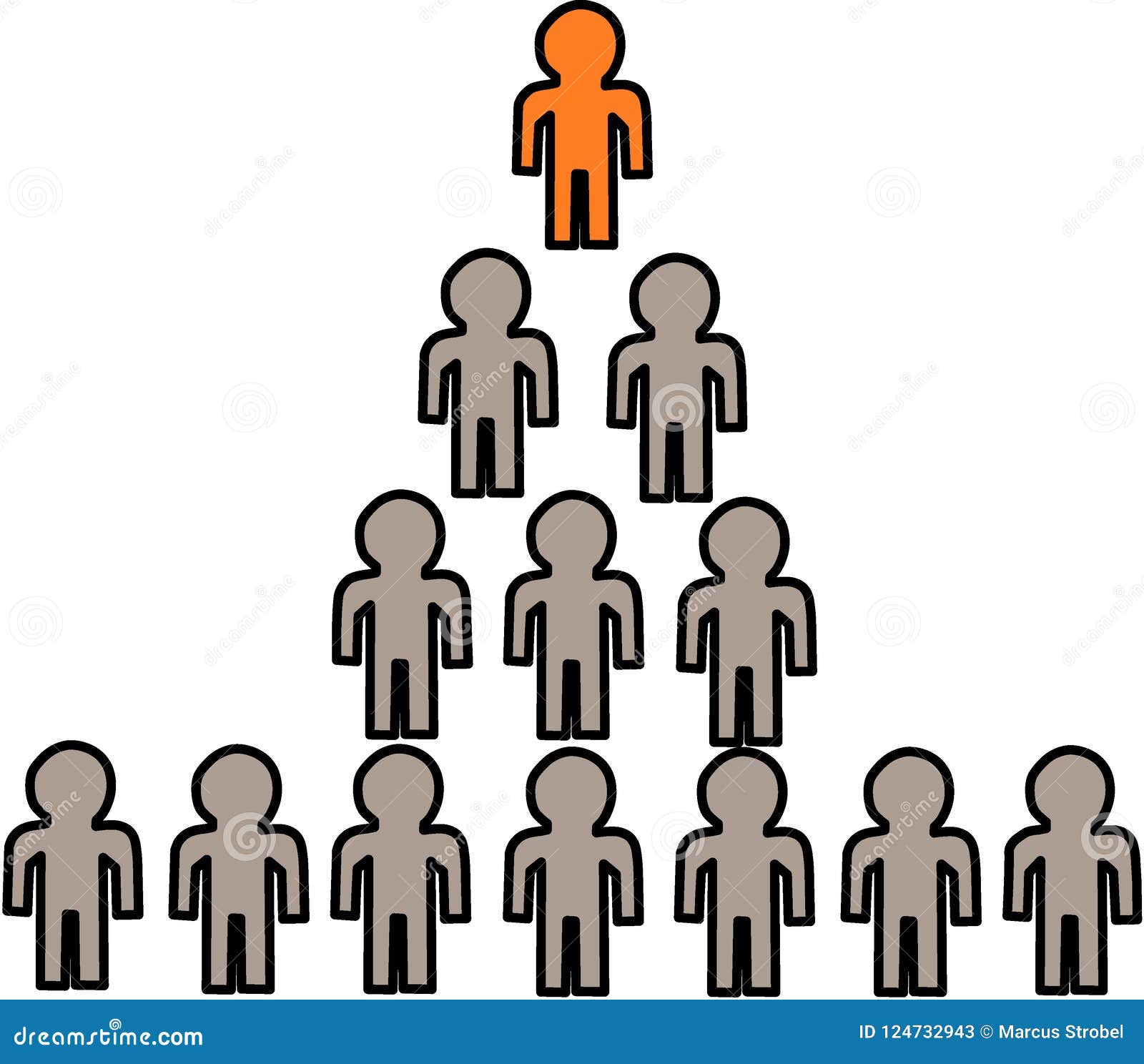 Symbolic Representation of the Business Pyramid Scheme Stock Vector ...