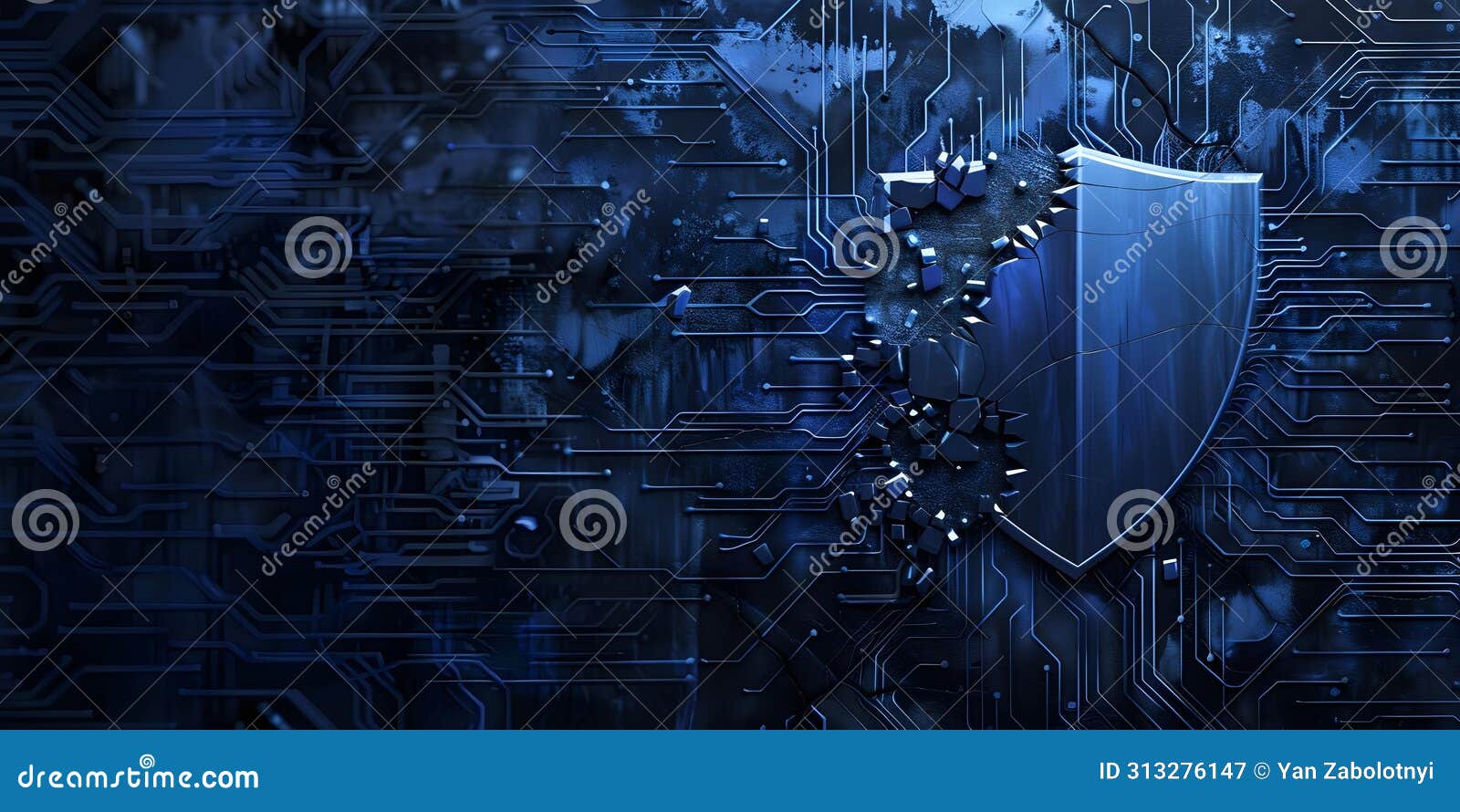 "Symbolic Representation of Cyber Security: Destroyed Shield and ...