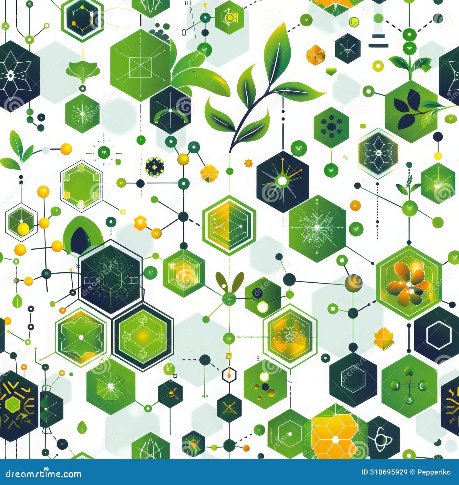 Symbolic Seamless Pattern, Science Research, Green Energy, Alternative Energy Stock Illustration ...