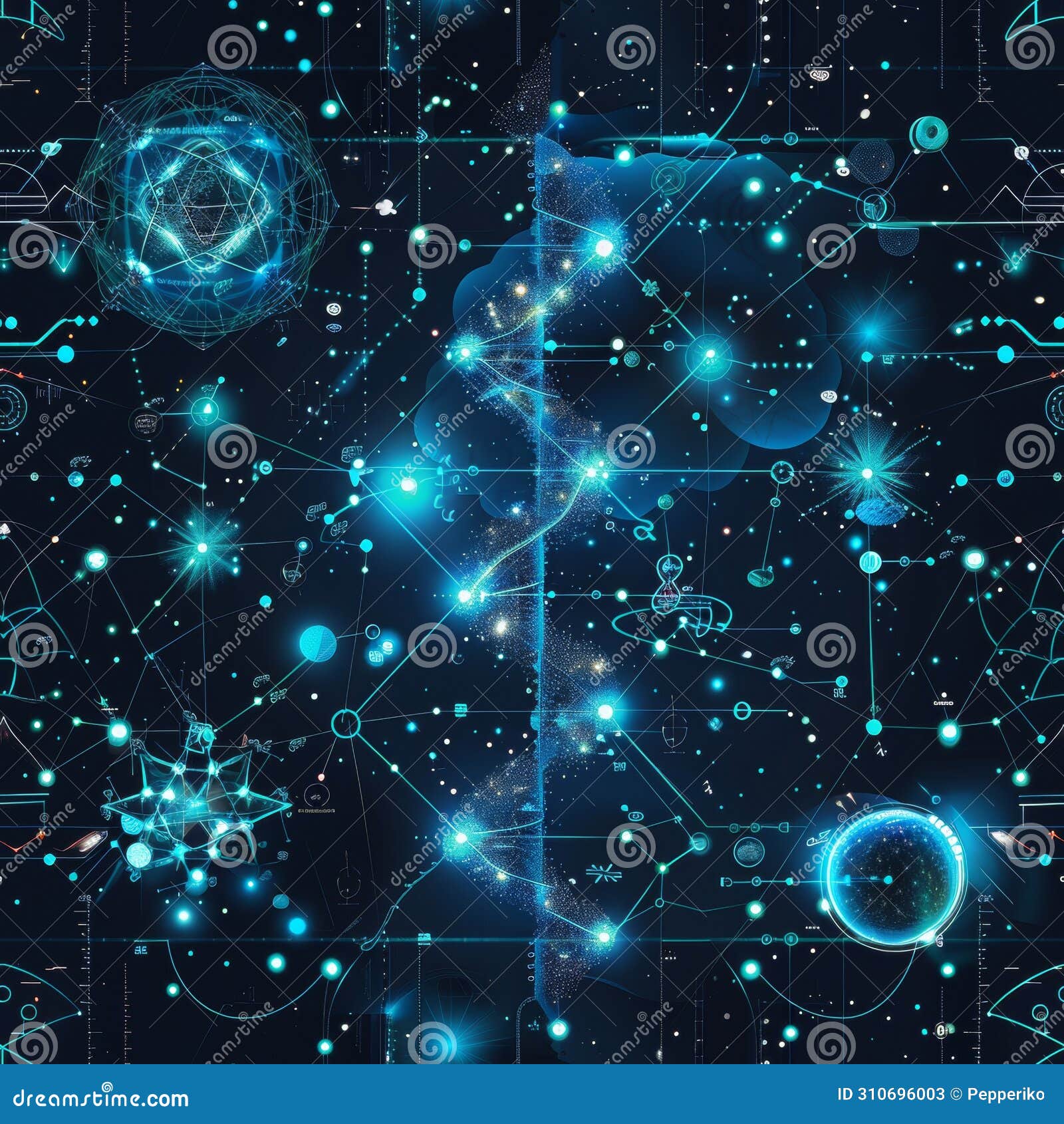 Symbolic Seamless Pattern, Science Research, Green Energy, Alternative Energy Stock Illustration ...