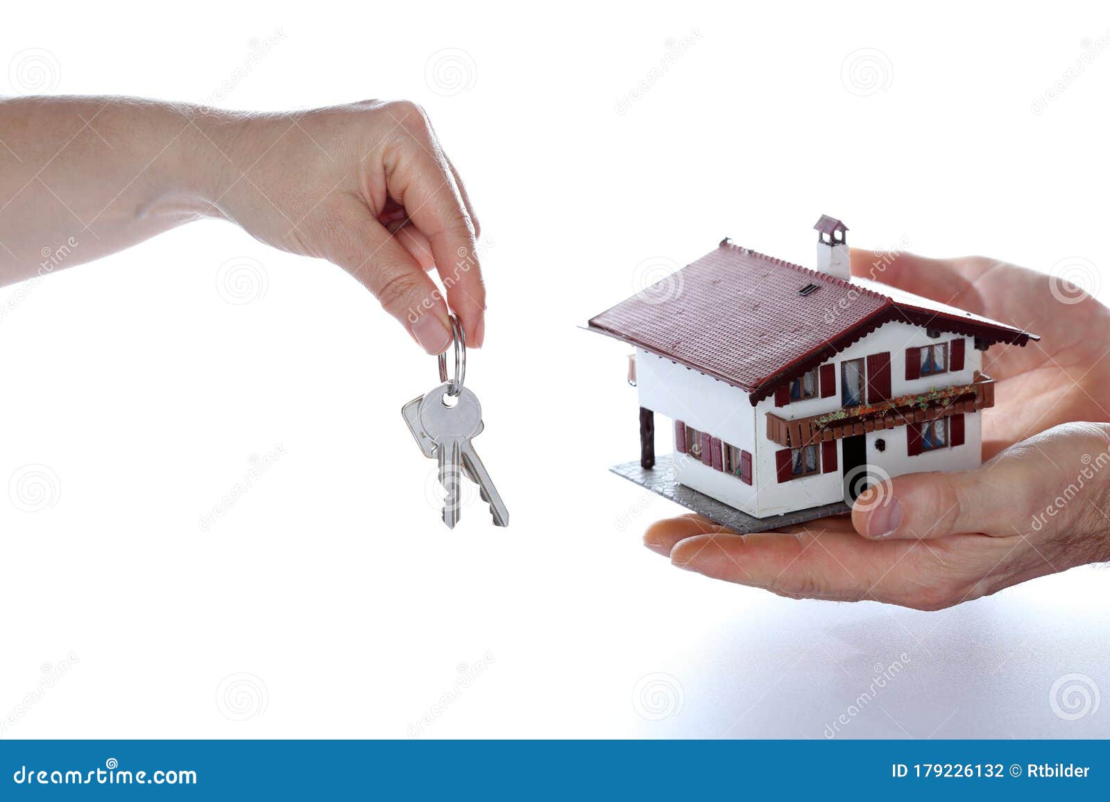Symbolic Selling of a Building Stock Photo - Image of realtor, home ...
