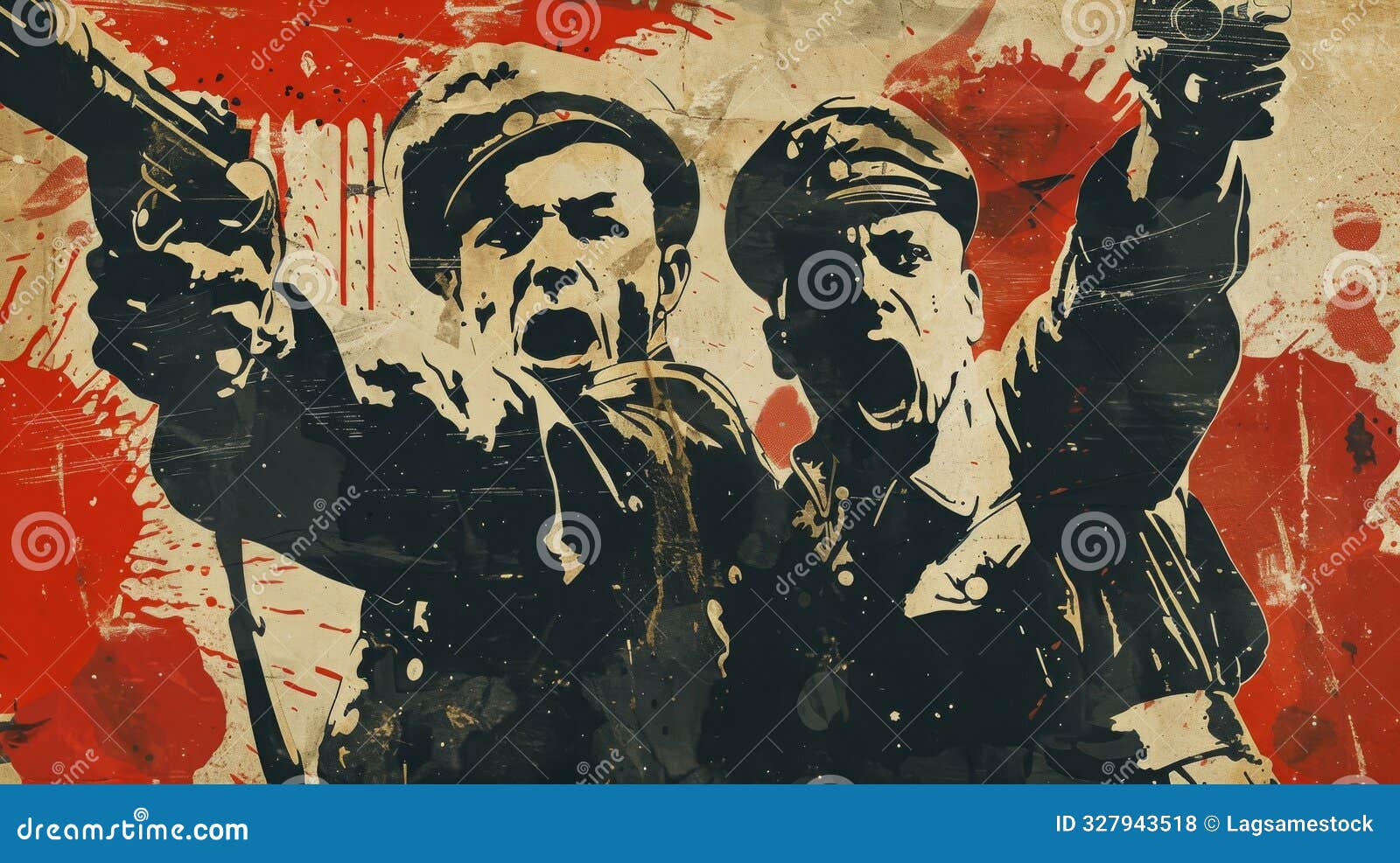 The Symbolic Significance of War Propaganda Posters Stock Illustration ...