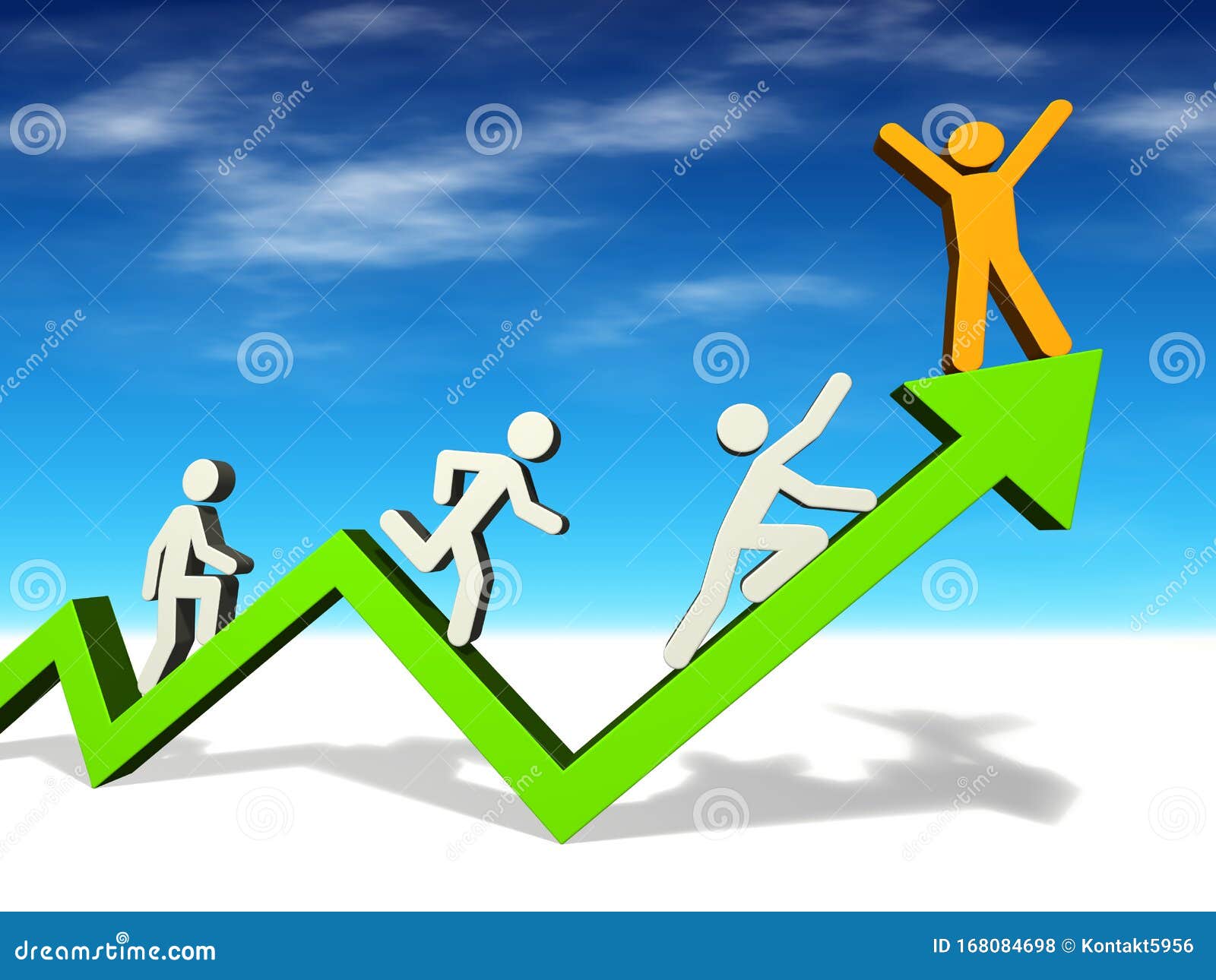 Challenge and success stock illustration. Illustration of pension ...