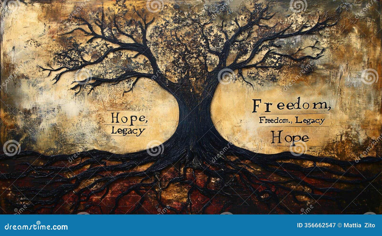 Symbolic Tree of Heritage and History Stock Image - Image of heritage ...