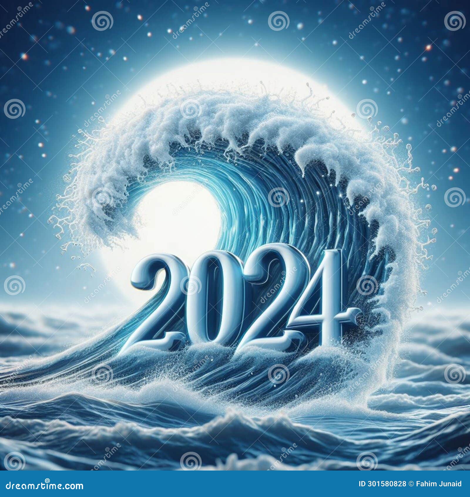 3D Depiction Of 2024 In Bold Blue Numbers With Upward Red Arrow ...