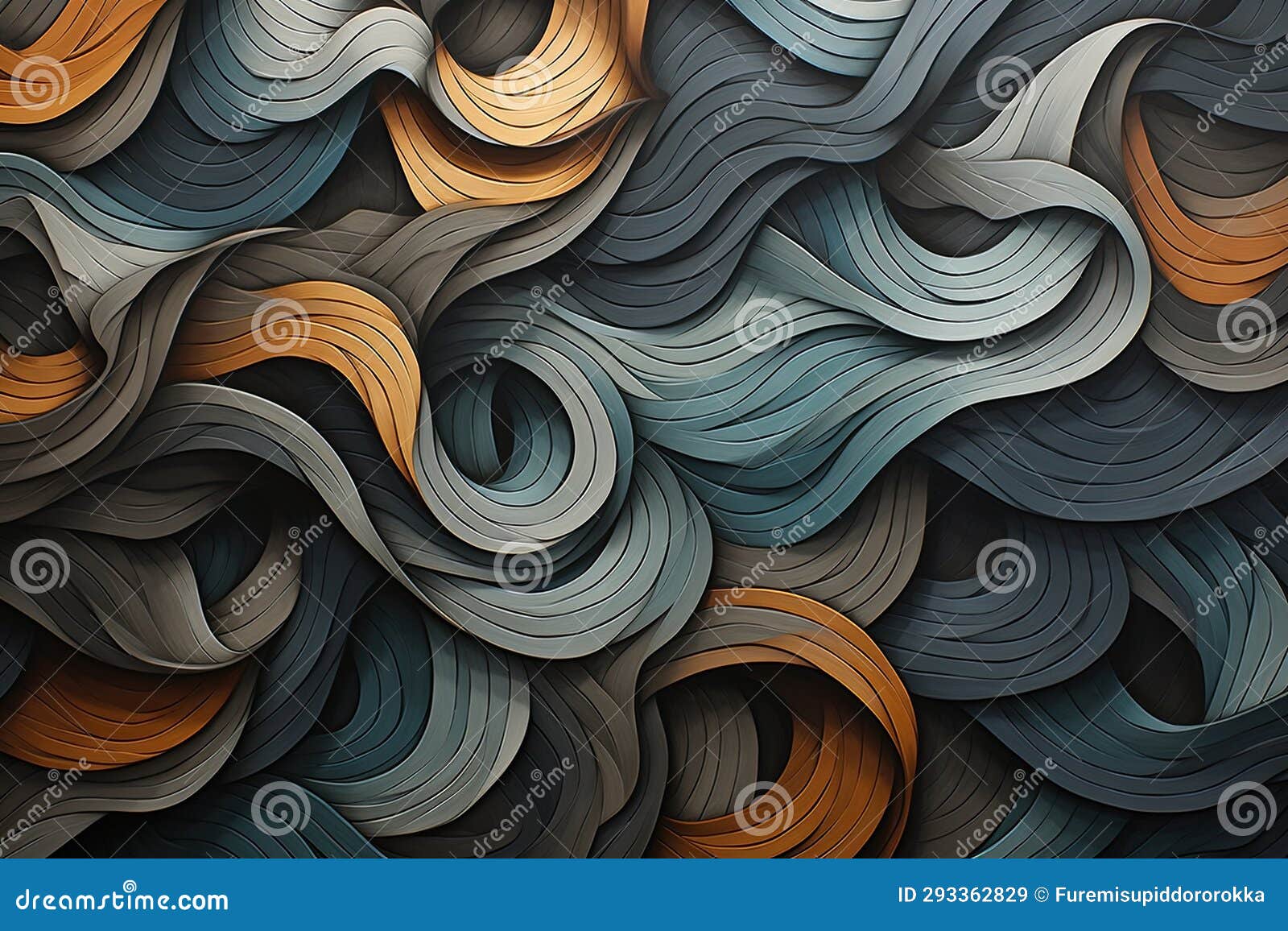 Symbolic Woven Patterns on an Abstract Surface Stock Illustration ...