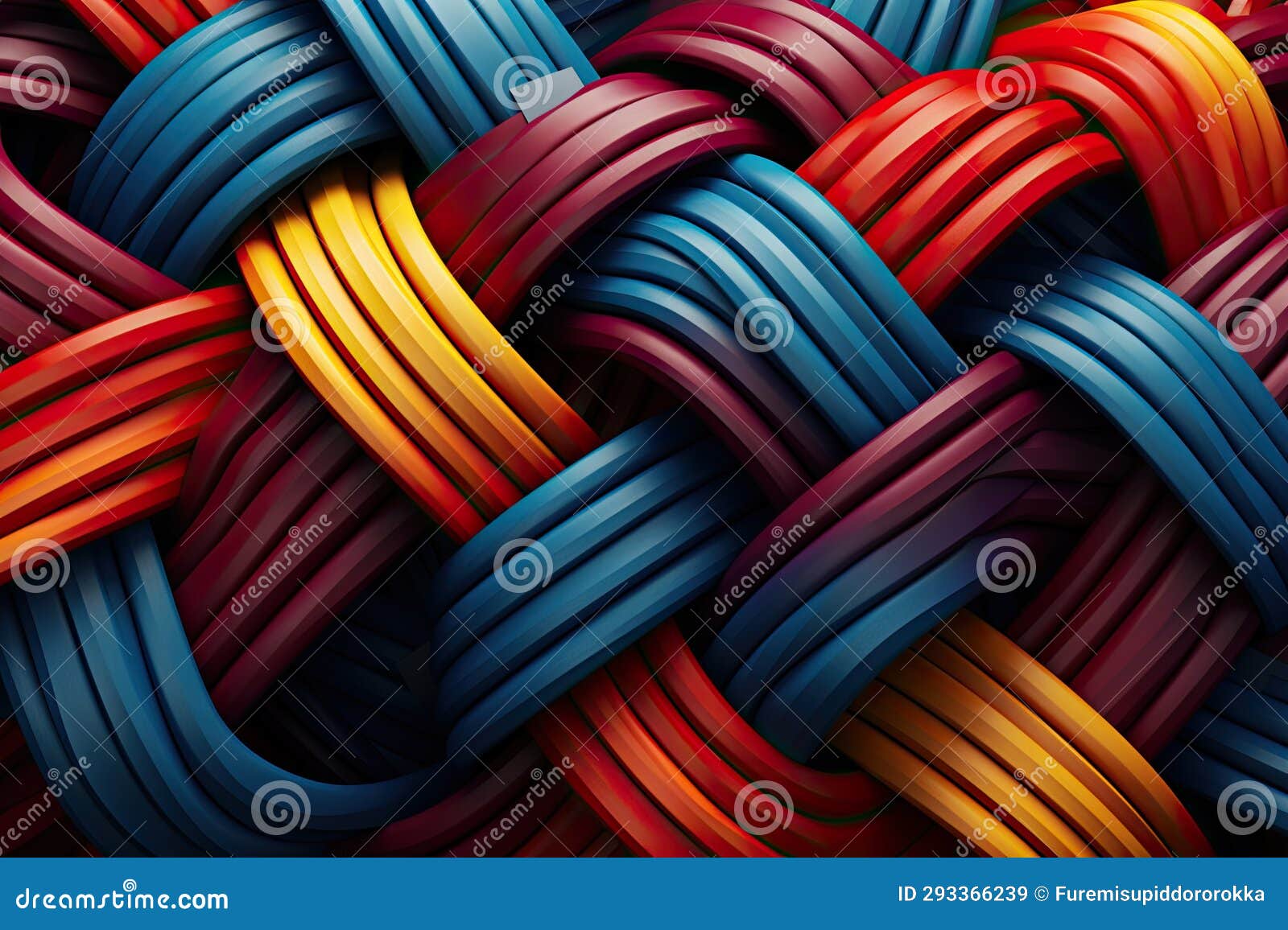 Symbolic Woven Patterns on an Abstract Surface Stock Illustration ...