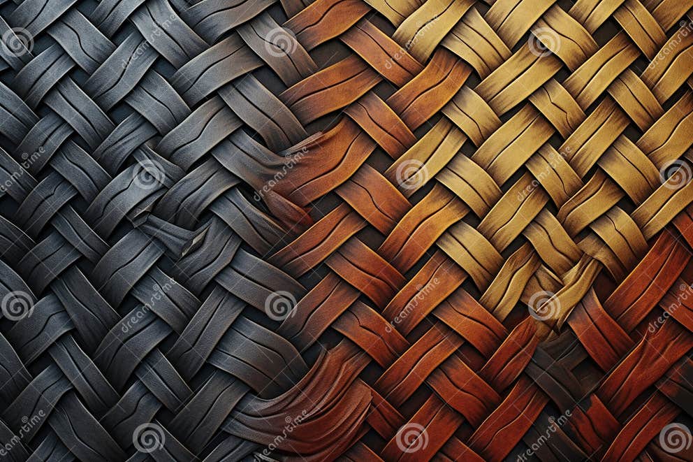 Symbolic Woven Patterns on an Abstract Surface Stock Illustration ...