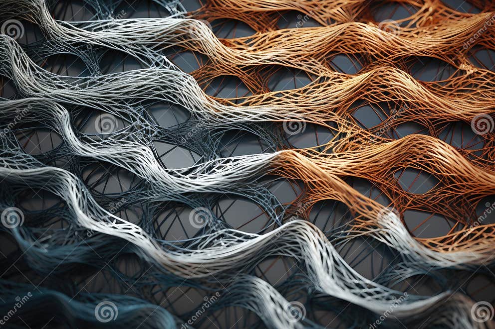 Symbolic Woven Patterns on an Abstract Surface Stock Illustration ...