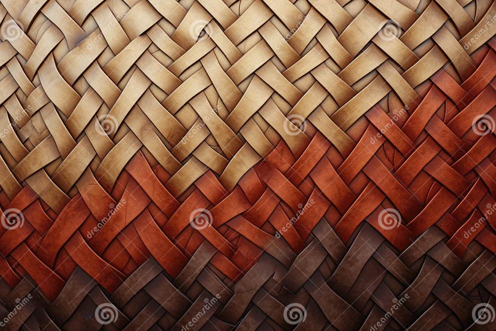 Symbolic Woven Patterns on an Abstract Surface Stock Illustration ...