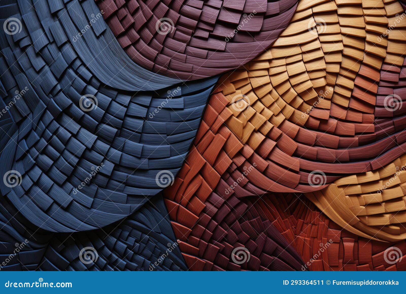 Symbolic Woven Patterns on an Abstract Surface Stock Illustration ...