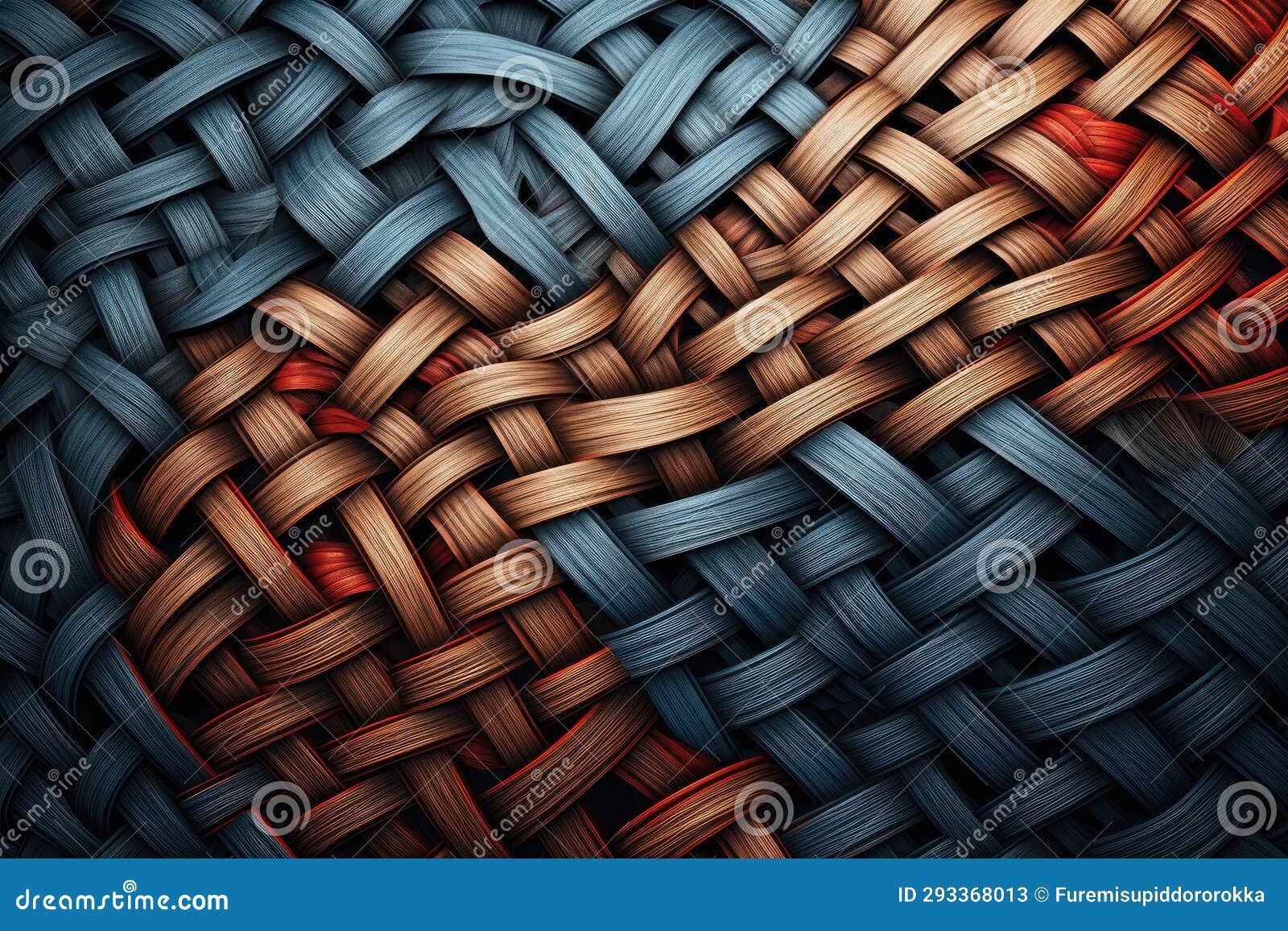 Symbolic Woven Patterns on an Abstract Surface Stock Illustration ...