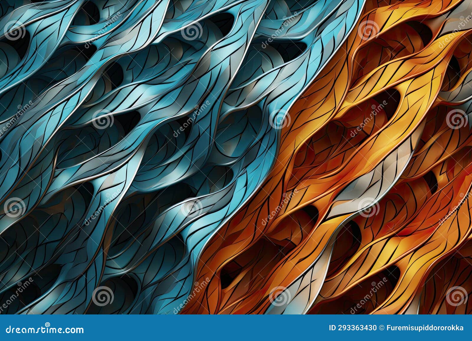 Symbolic Woven Patterns on an Abstract Surface Stock Illustration ...