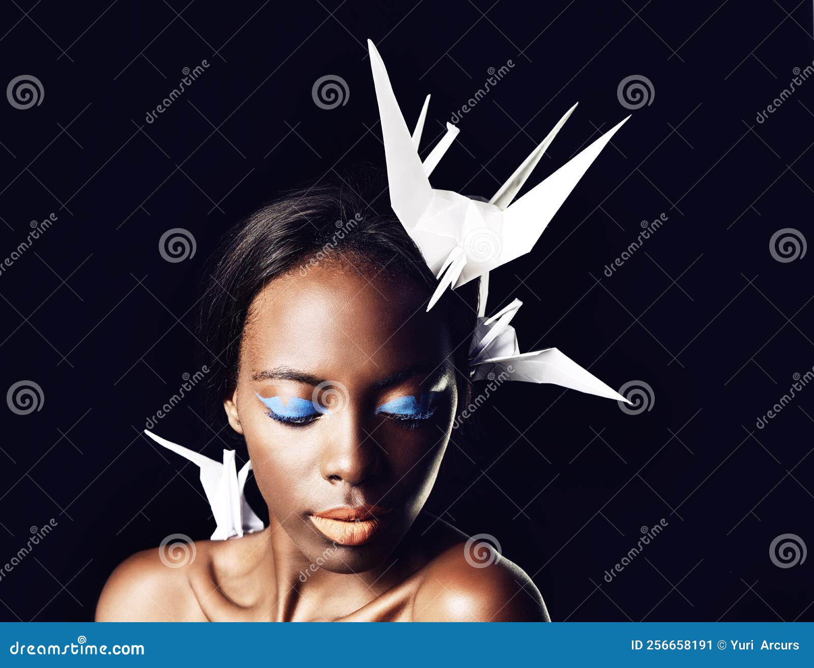 She Symbolizes African Beauty A Beautiful Ethnic Woman Posing With