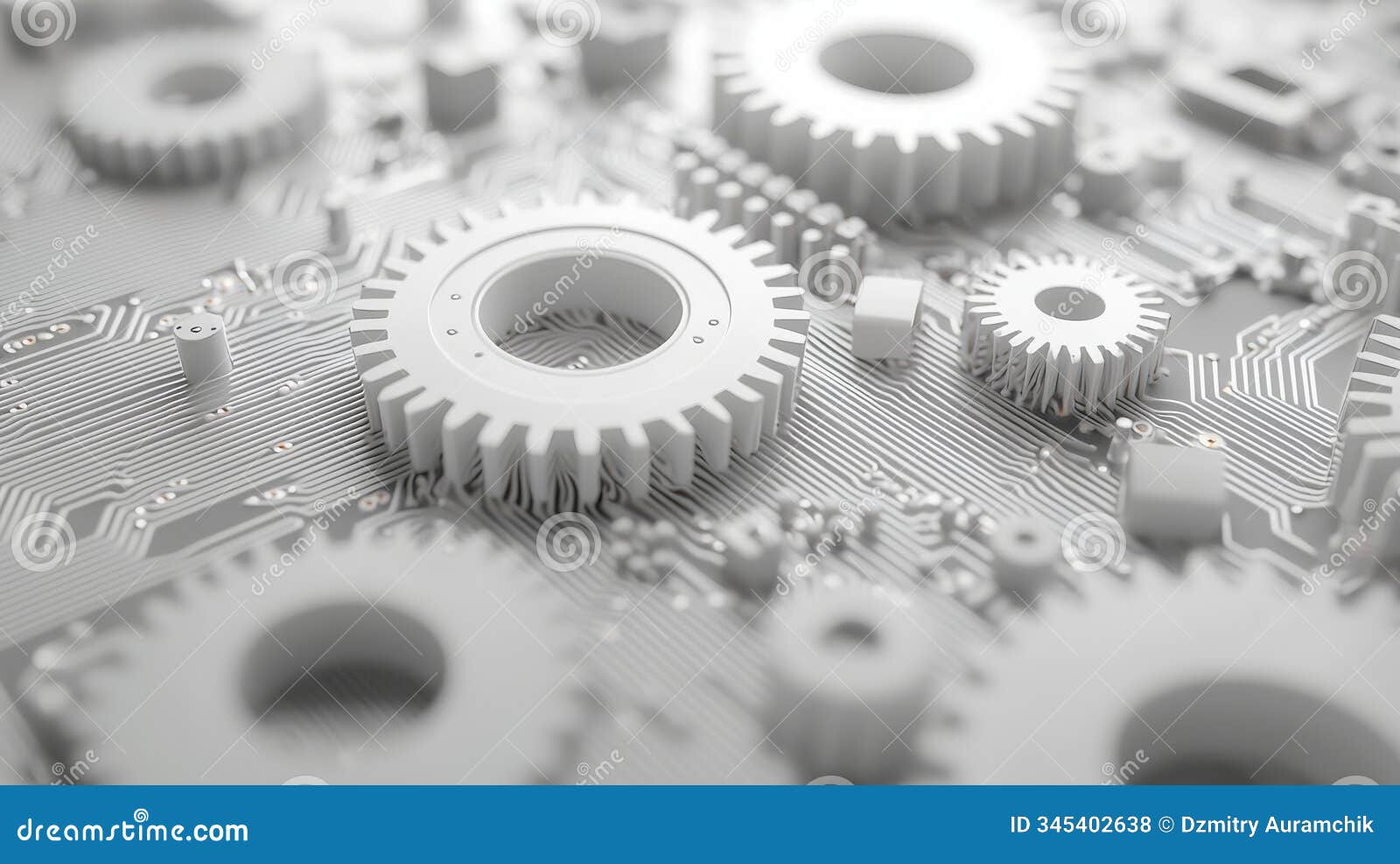 Symbolizes Hi-tech Engineering and Technology Advances with a 3 ...