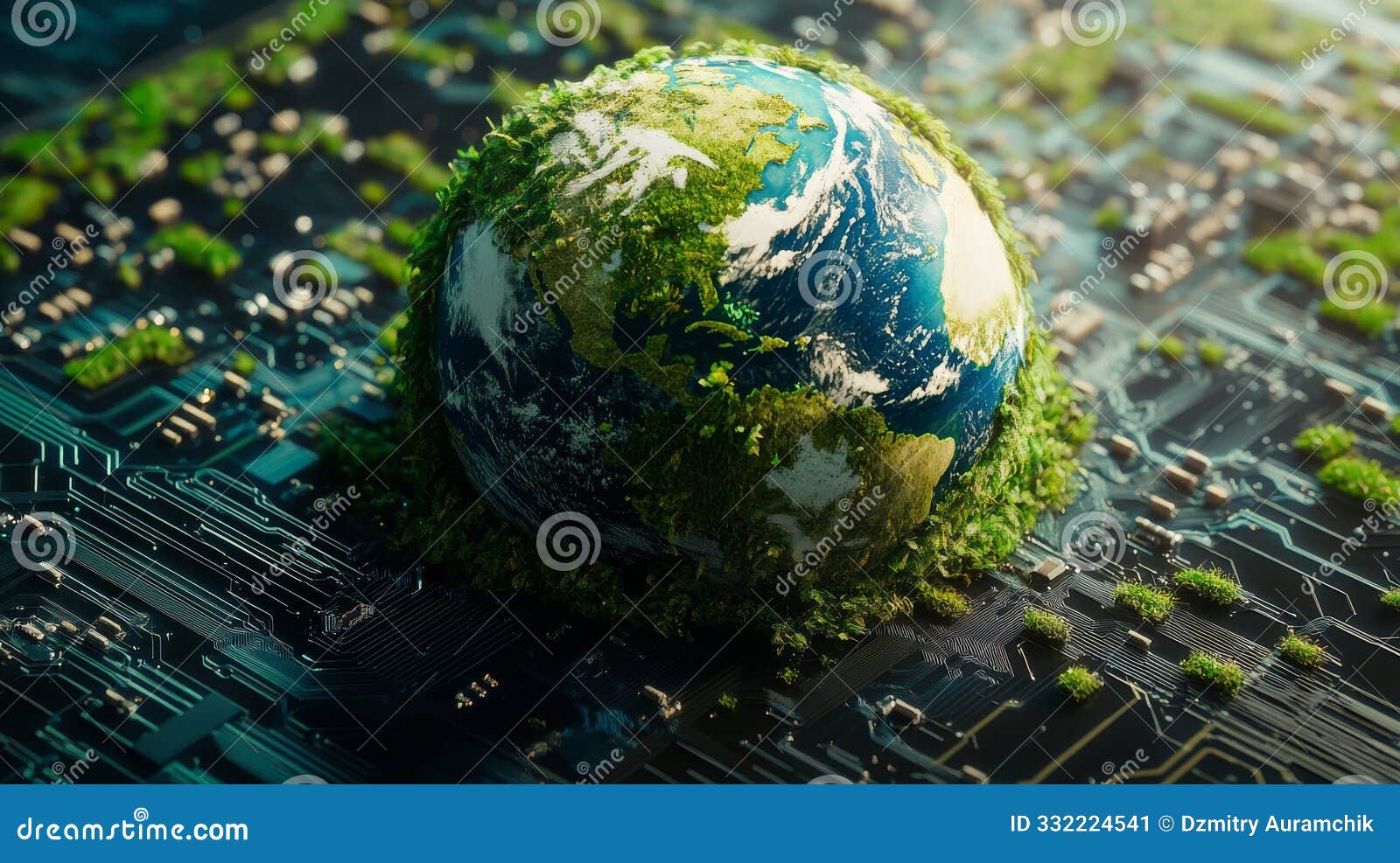 Symbolizing the Electronic and Digitalization of the World, this Globe ...