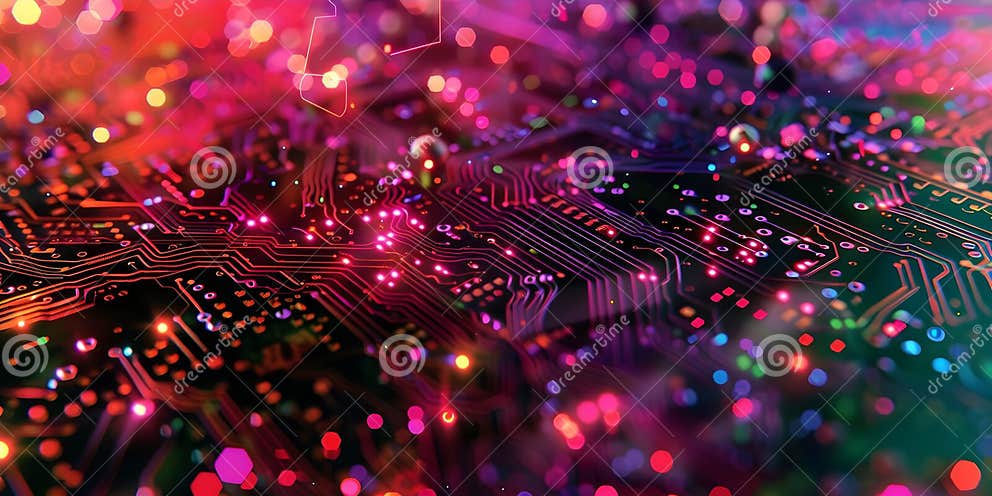 Symbolizing High-Speed Internet Connection: Rapid Data Flow in Vibrant ...