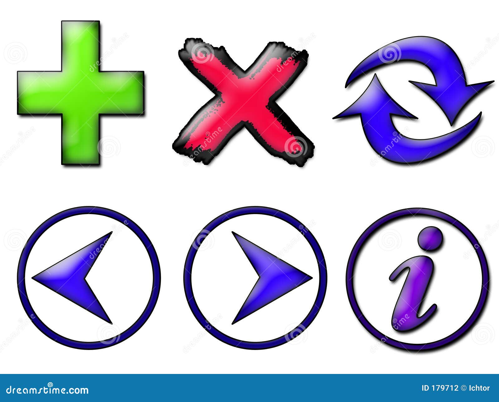 Symbols stock illustration. Illustration of symbol, blue - 179712