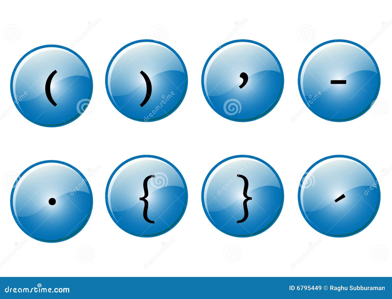 Symbols stock vector. Illustration of stop, calibrates - 6795449