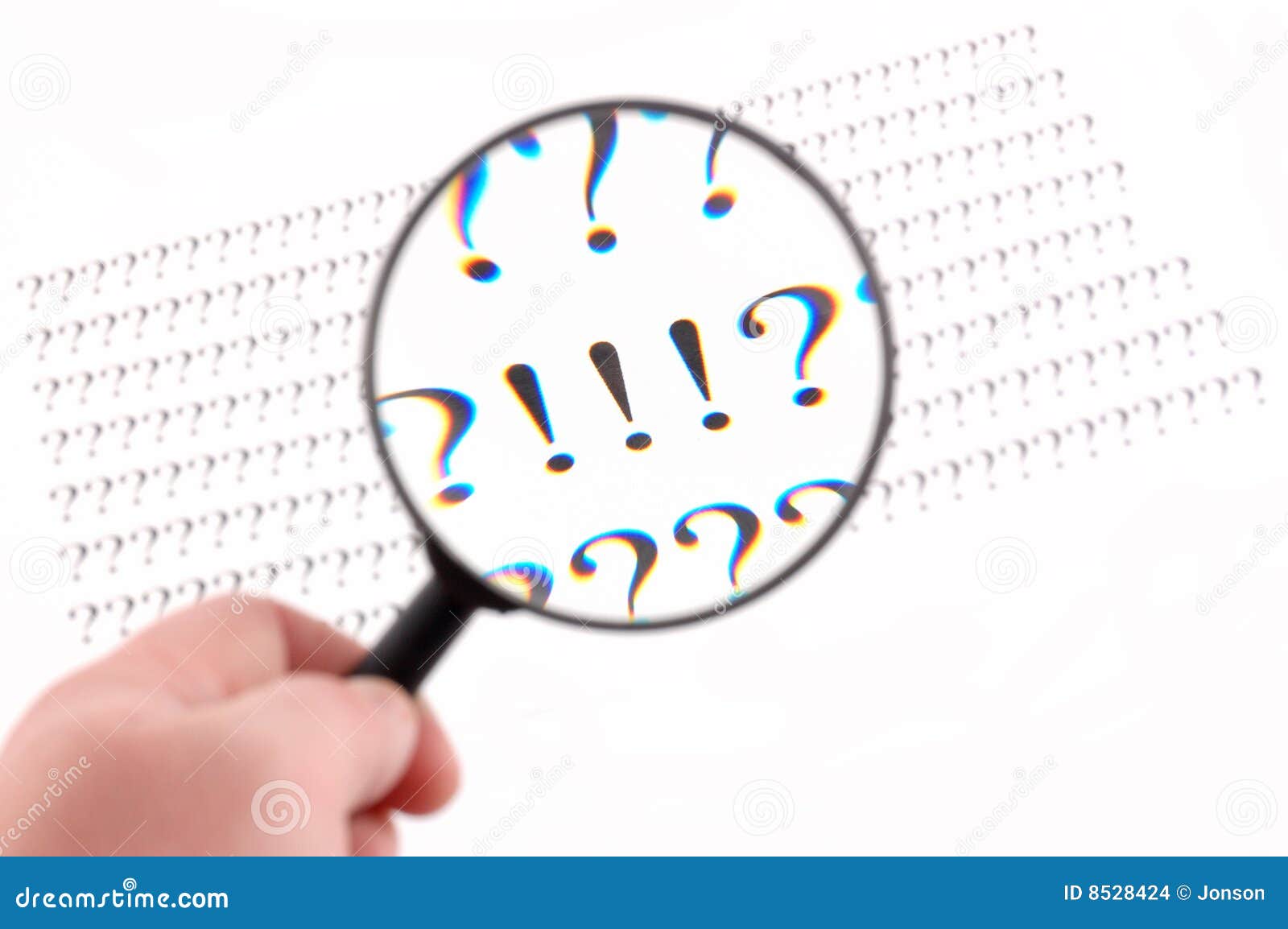 Red Question Mark Under Golden Magnifier Glass Stock Photos - Free ...