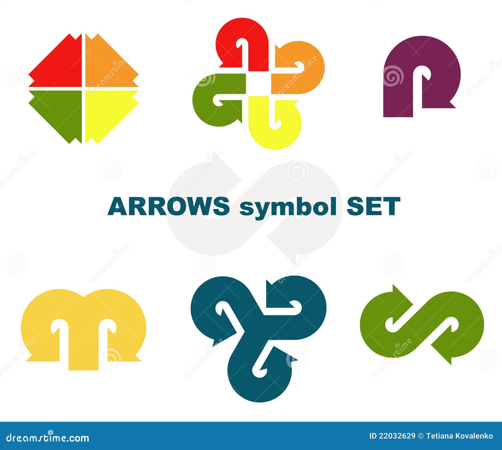 Symbols with arrows. stock vector. Illustration of elements - 22032629