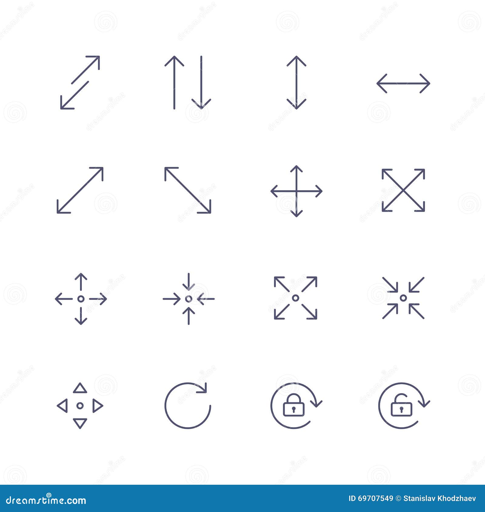 Symbols and arrows icons stock image. Image of vertical - 69707549