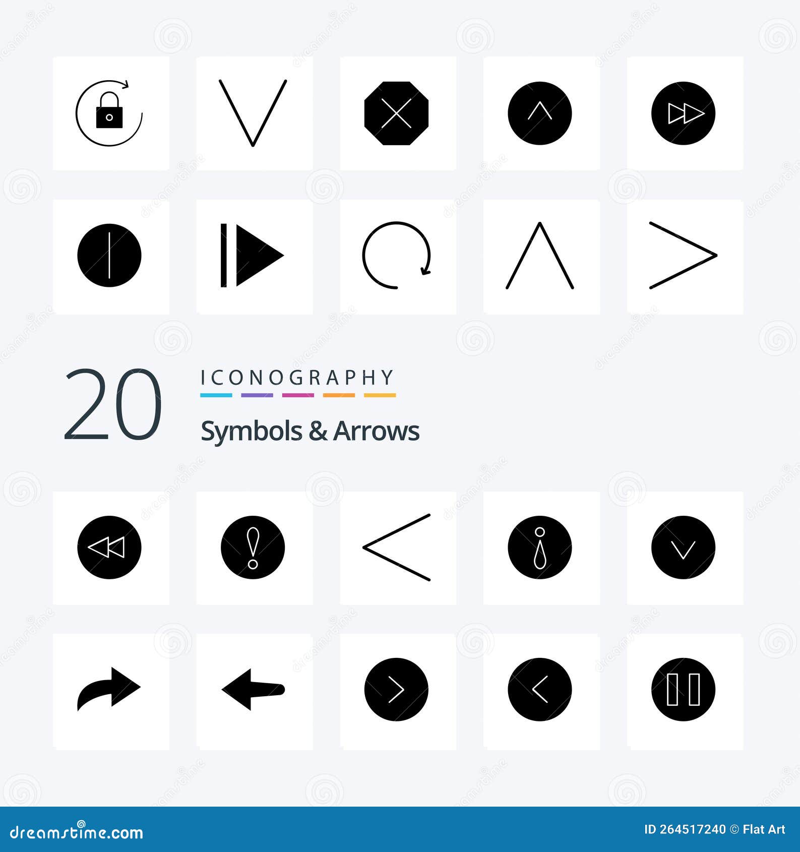 20 Symbols Arrows Solid Glyph Icon Pack Like Arrow Arrow Previous Down ...
