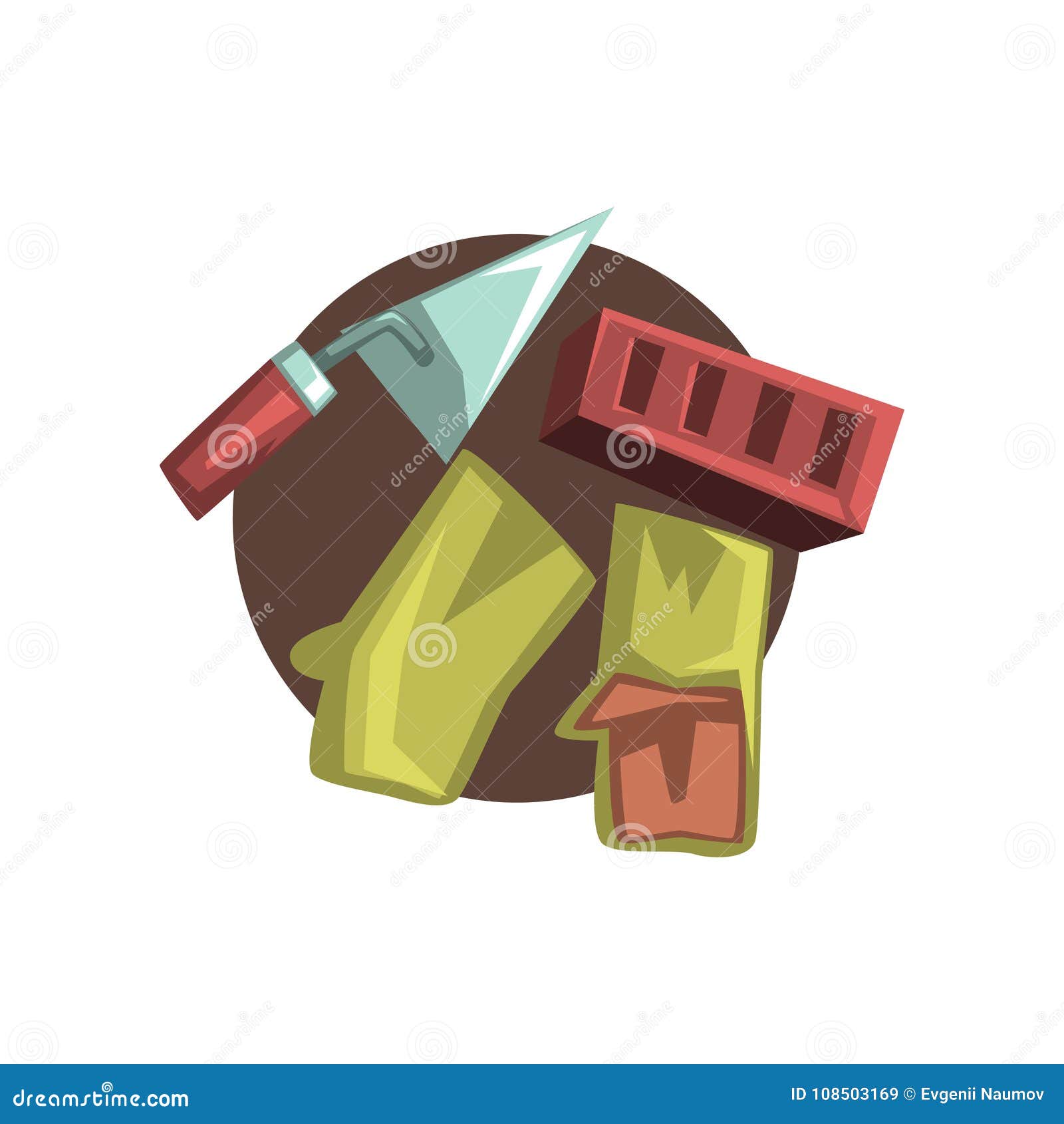 Symbols of the Builder Profession, Construction Tools Cartoon Vector ...