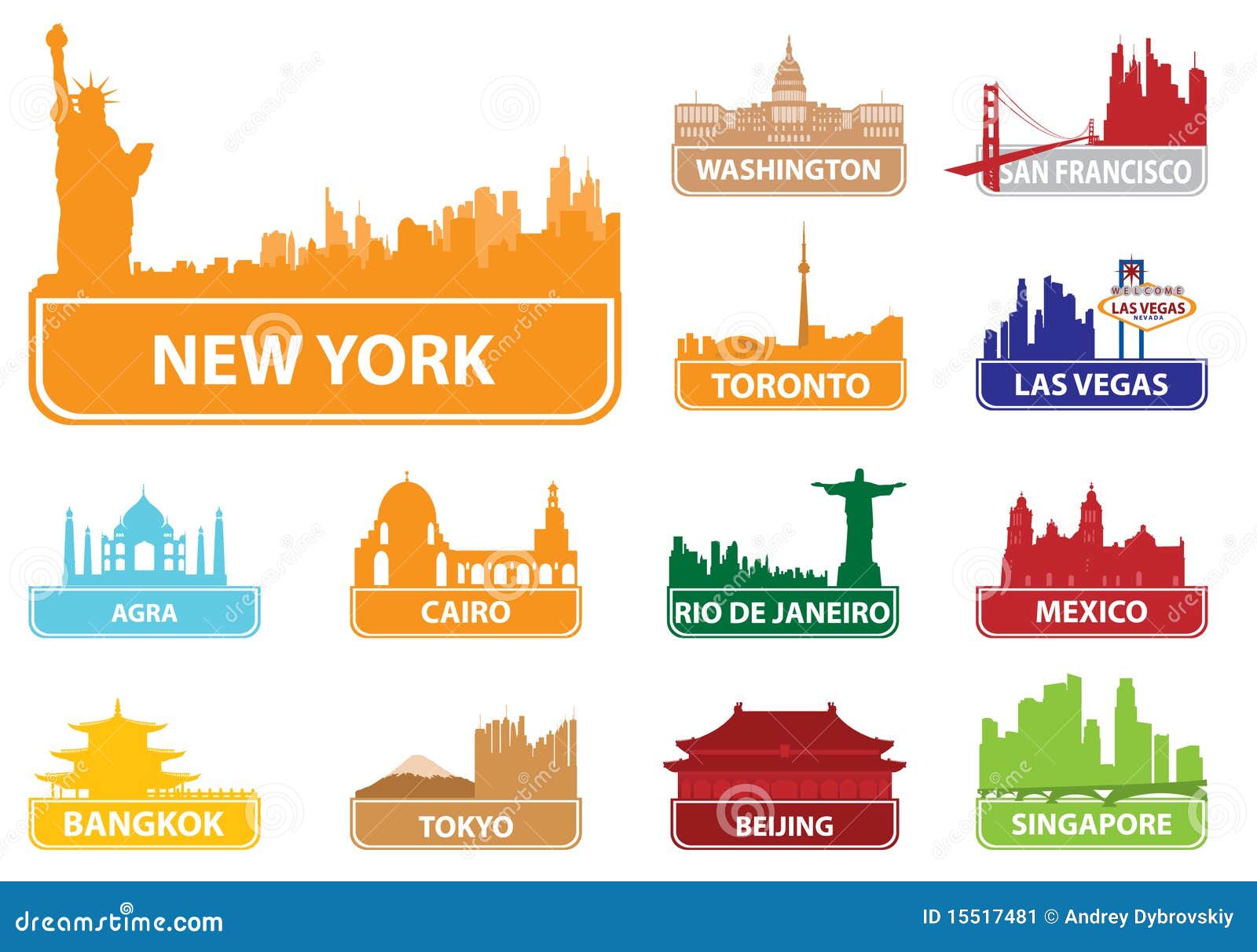 Symbols city stock vector. Illustration of india, architecture - 15517481