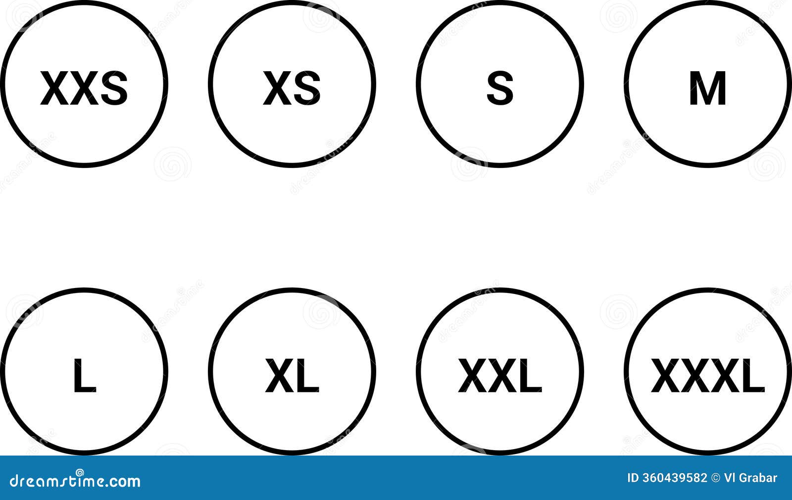 Symbols of Clothing Size Icon Stock Vector - Illustration of shadow ...