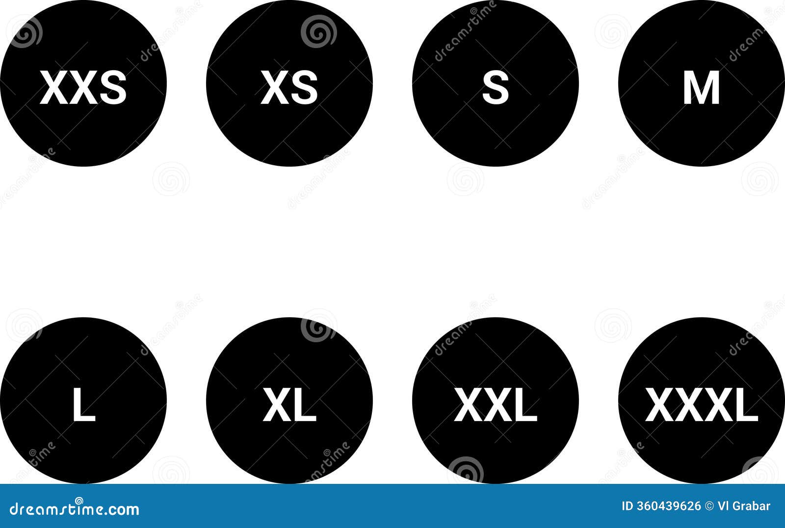 Symbols of Clothing Size Icon Stock Illustration - Illustration of ...