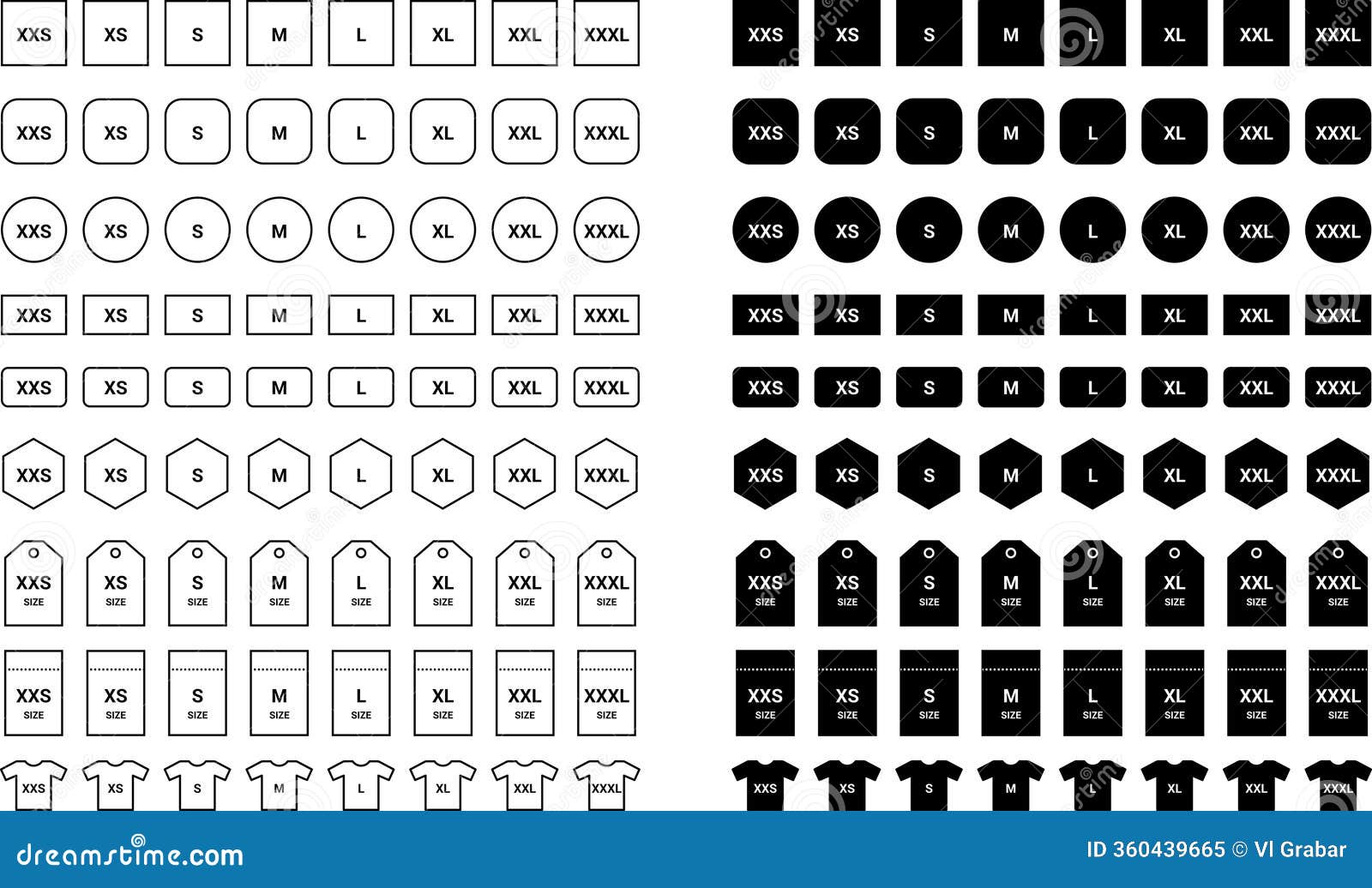Xxl Clothing Size Symbol Depicting Large Dimensions Royalty-Free ...