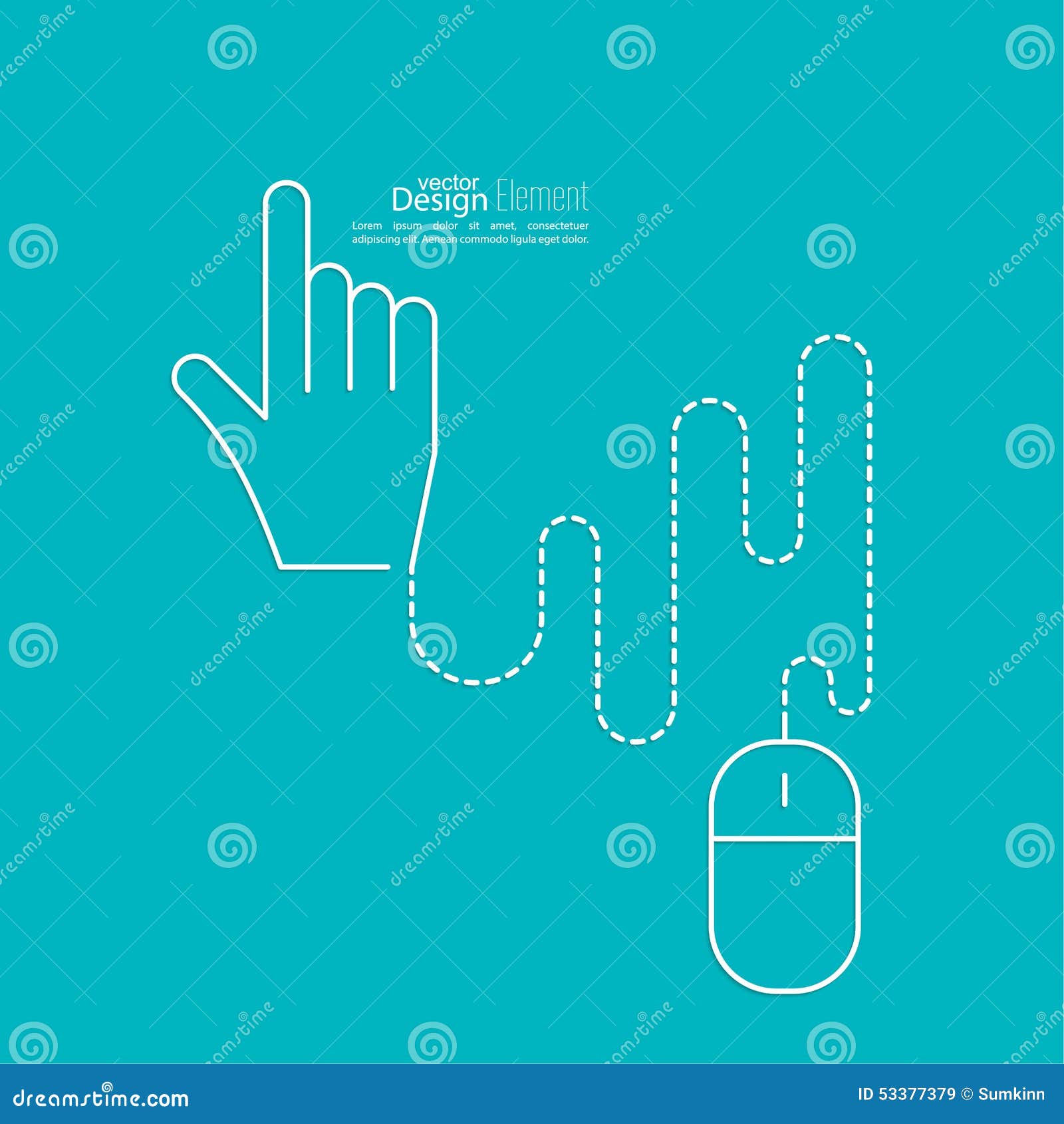 Symbols of computer mouse stock vector. Illustration of arrow - 53377379