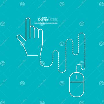 Symbols of computer mouse stock vector. Illustration of arrow - 53377379