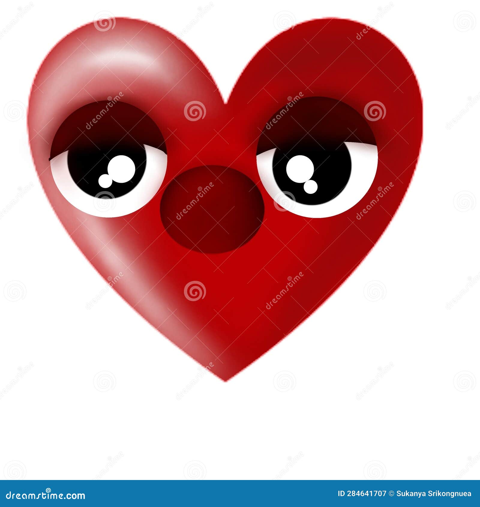 Heart Shape that Represents Love Stock Illustration - Illustration of ...