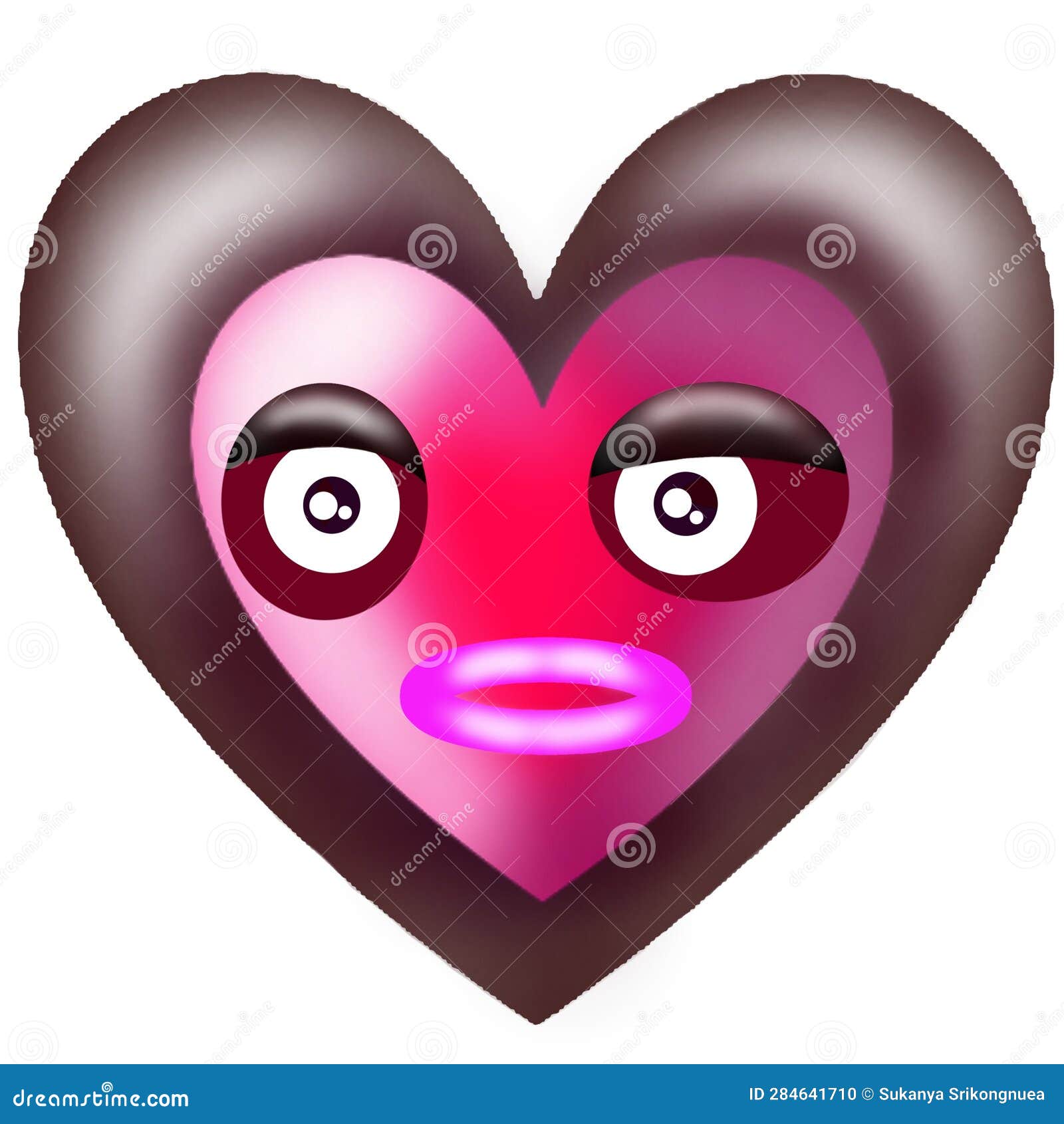 Heart Shape that Represents Love Stock Illustration - Illustration of ...