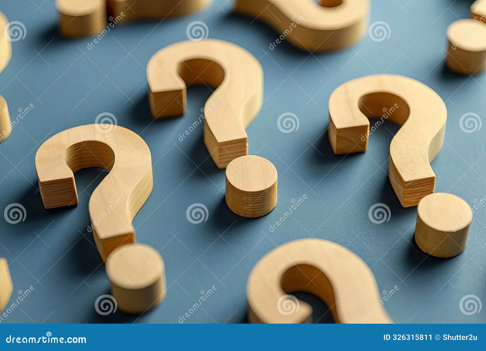 Symbols of Doubt Representing Something To Ponder or a Problem To Solve ...