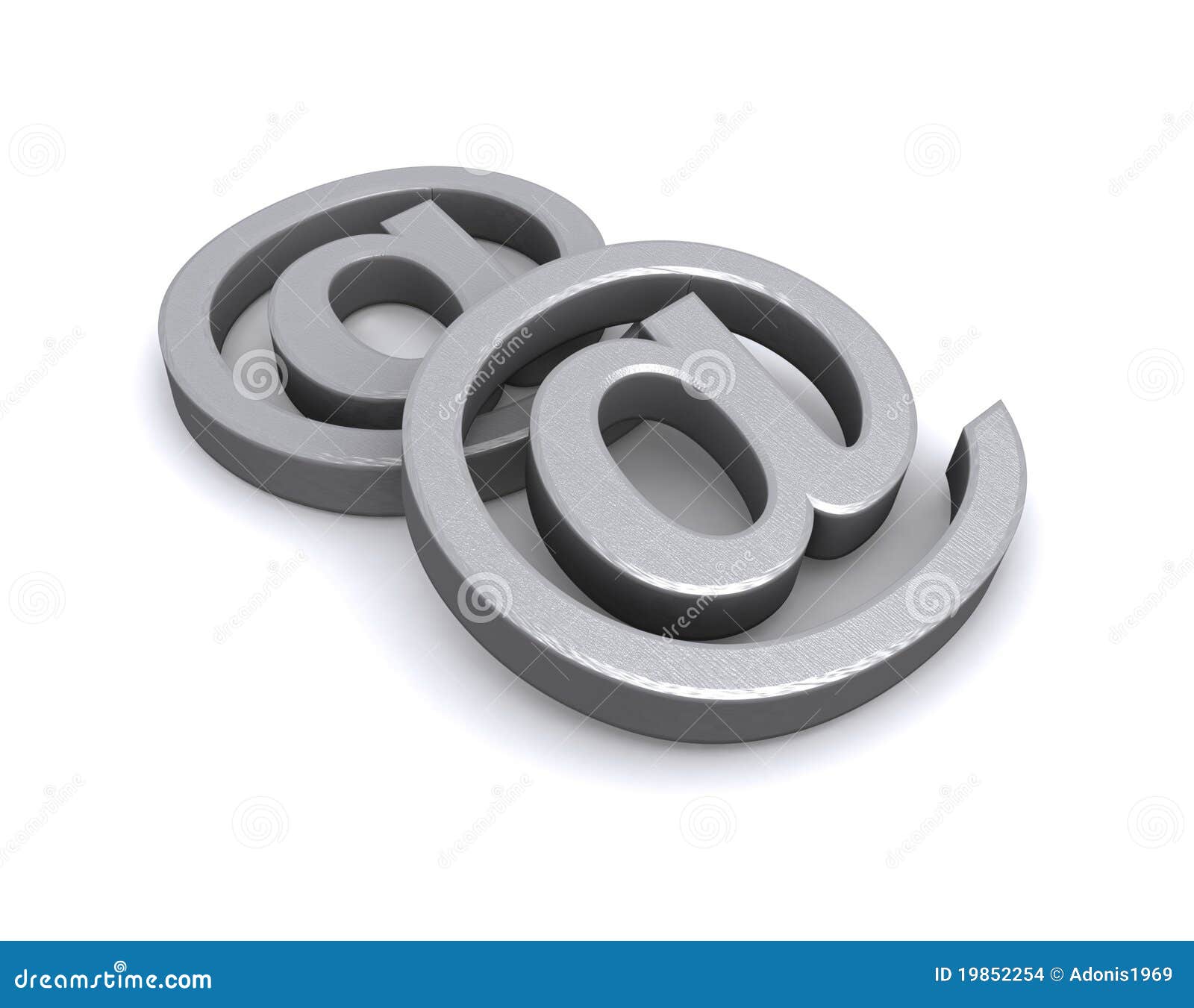 At symbols for email stock illustration. Illustration of white - 19852254