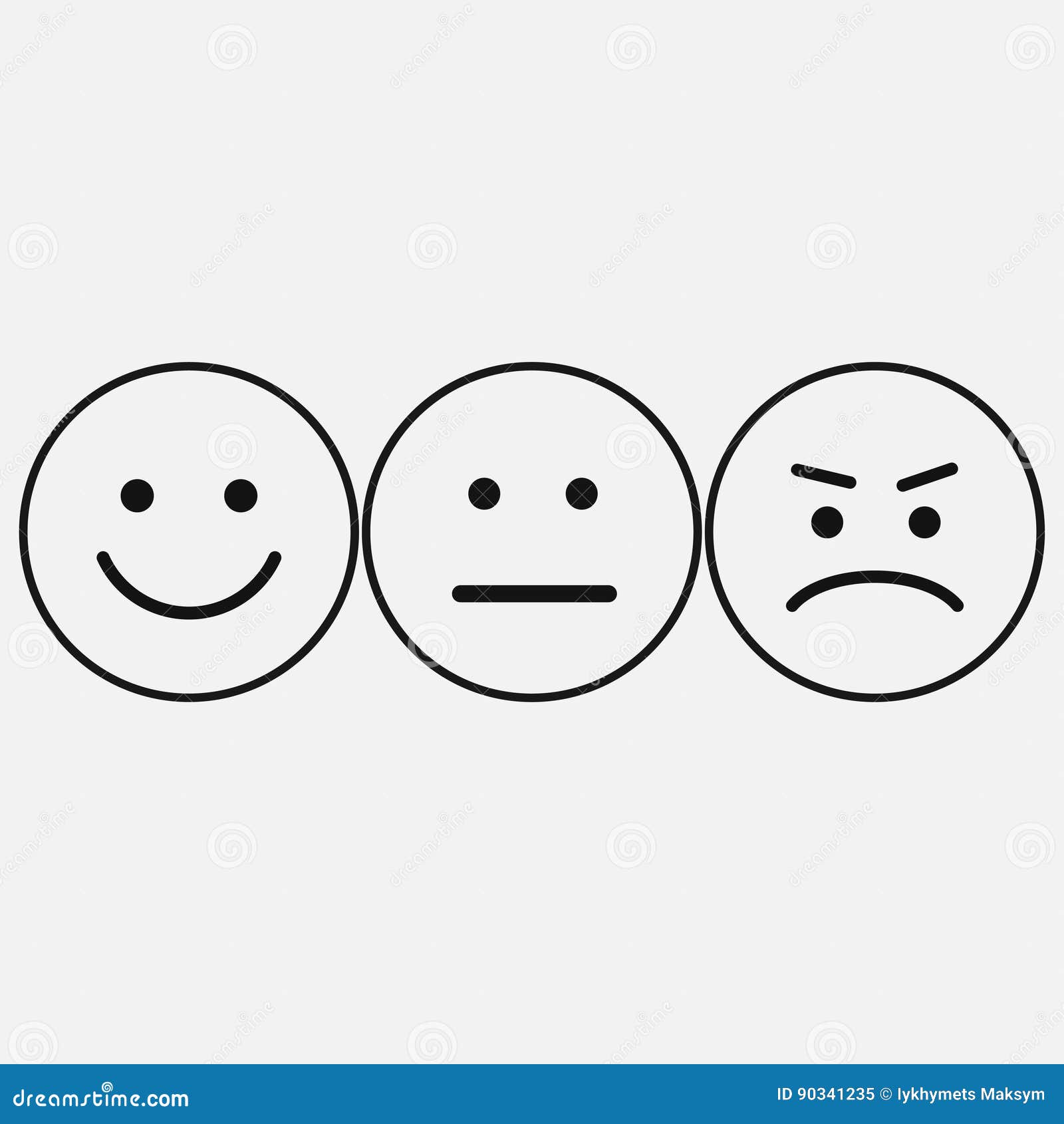 Symbols face stock vector. Illustration of cartoon, vector - 90341235