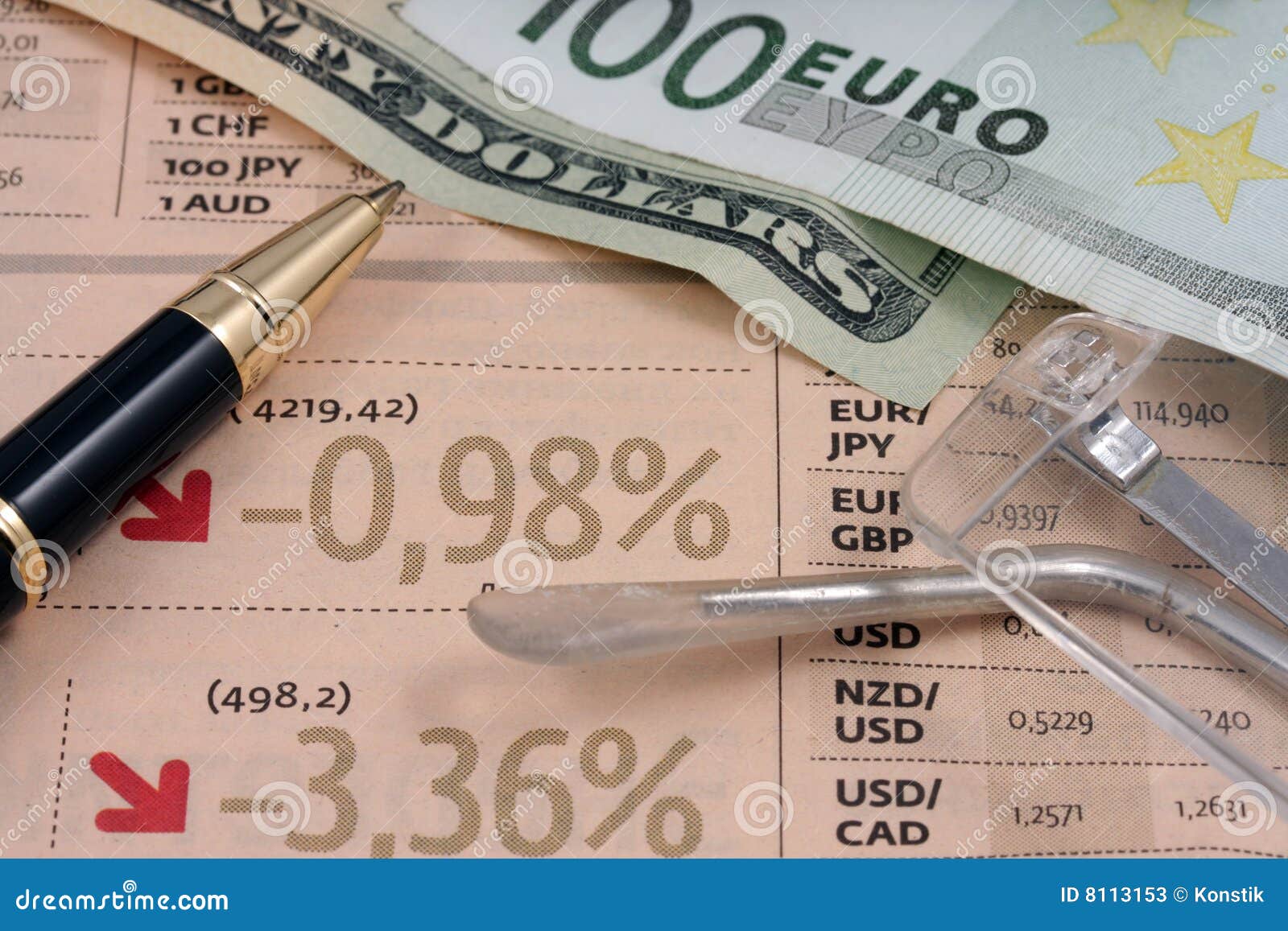 Symbols of Financial Crisis Stock Image - Image of coin, money: 8113153